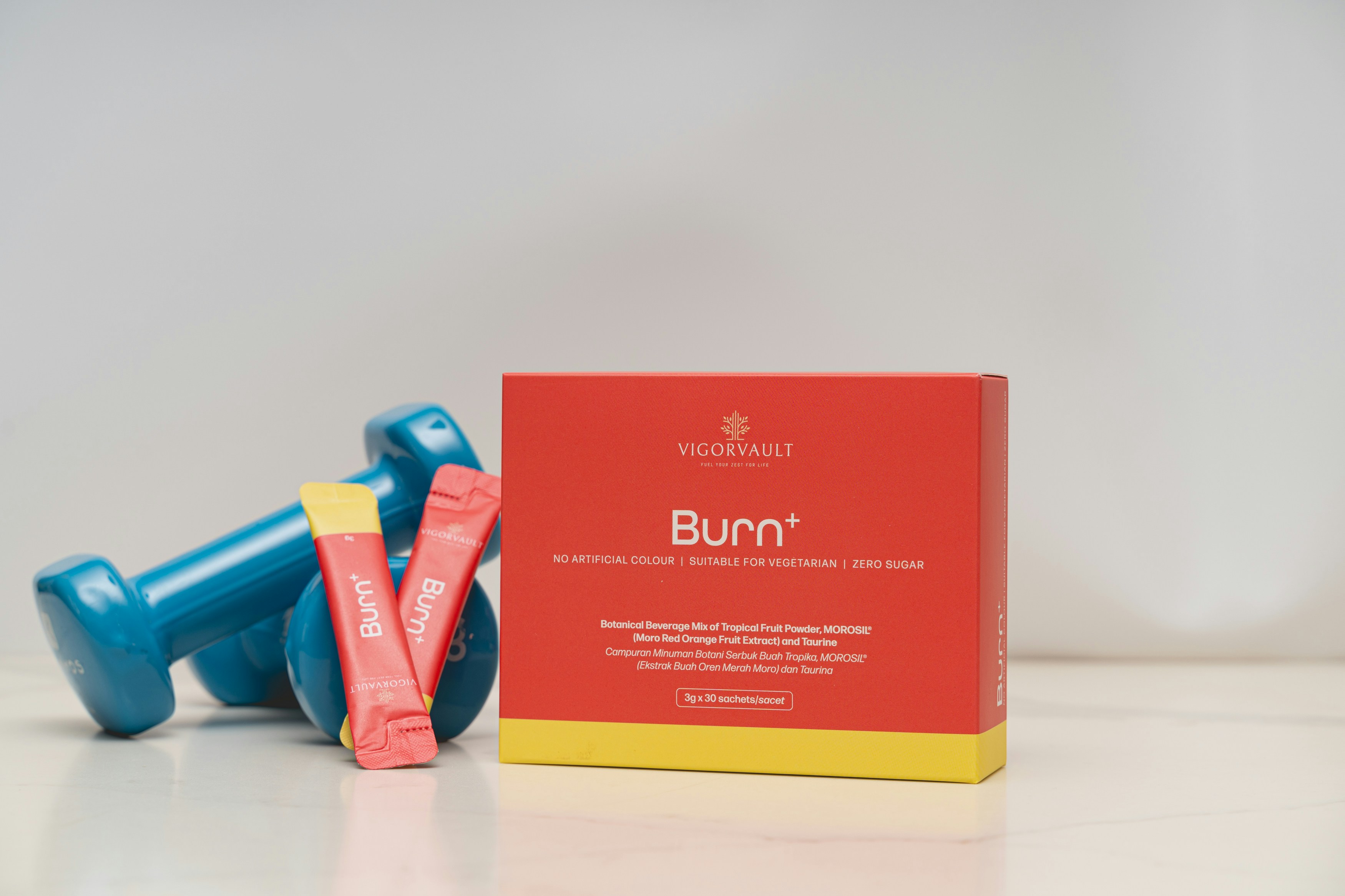 Dumbbells and supplement box for fitness