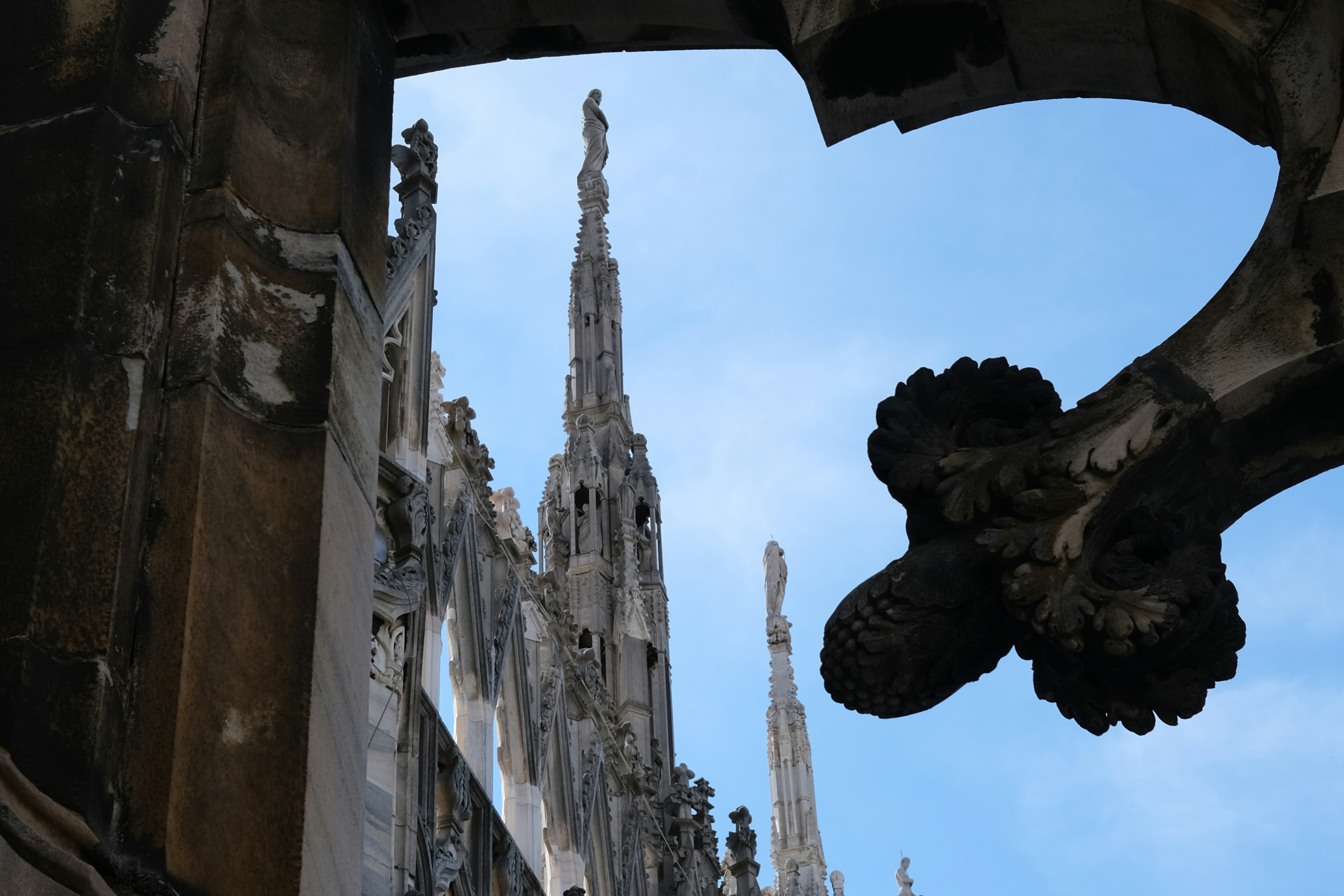 Gothic spires against a bright blue sky. photo – Free Architecture ...