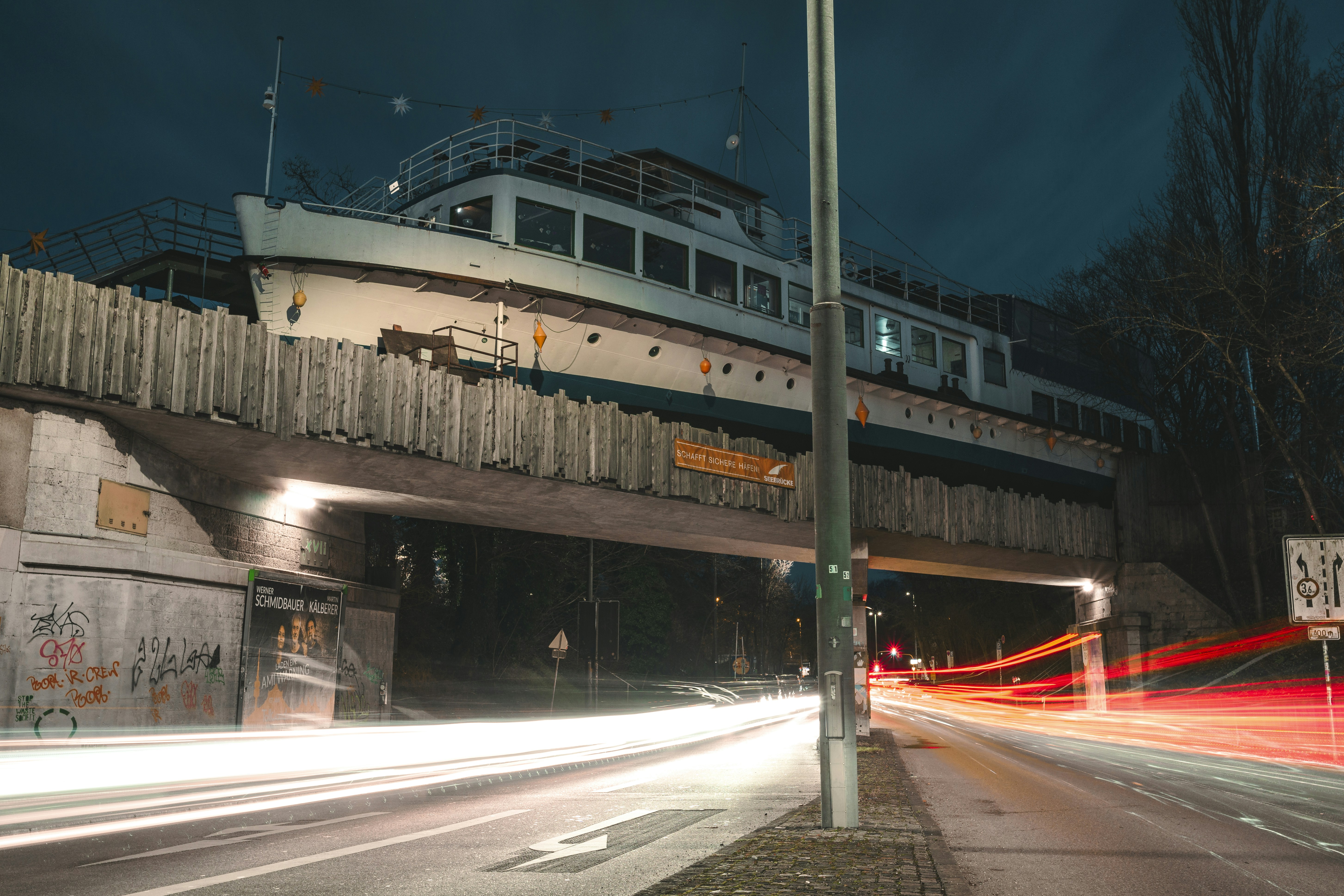 The Silent Vessel: A Timeworn Ship Beneath the Urban Veil