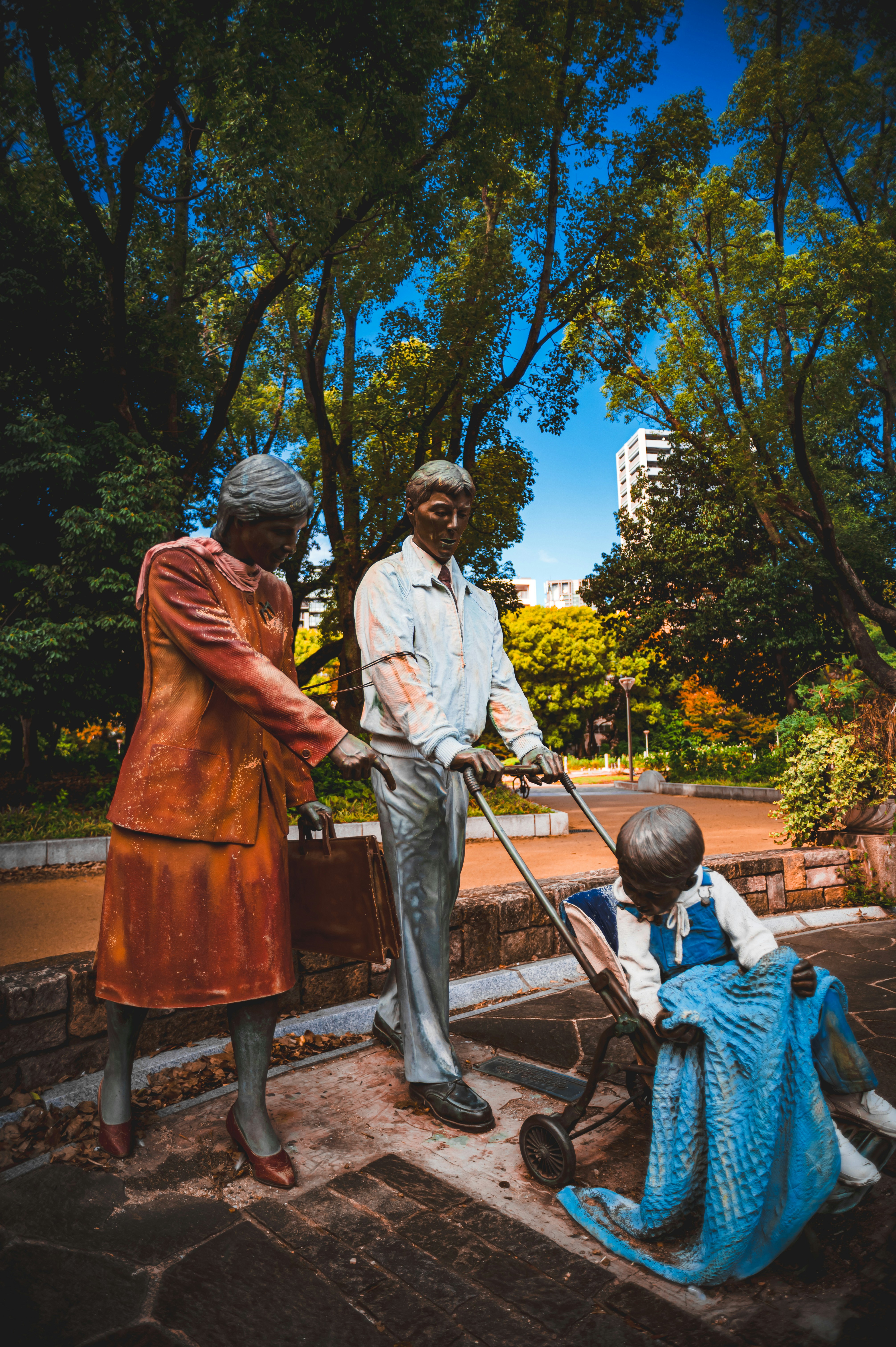 Timeless Moments: A Family's Journey in Bronze