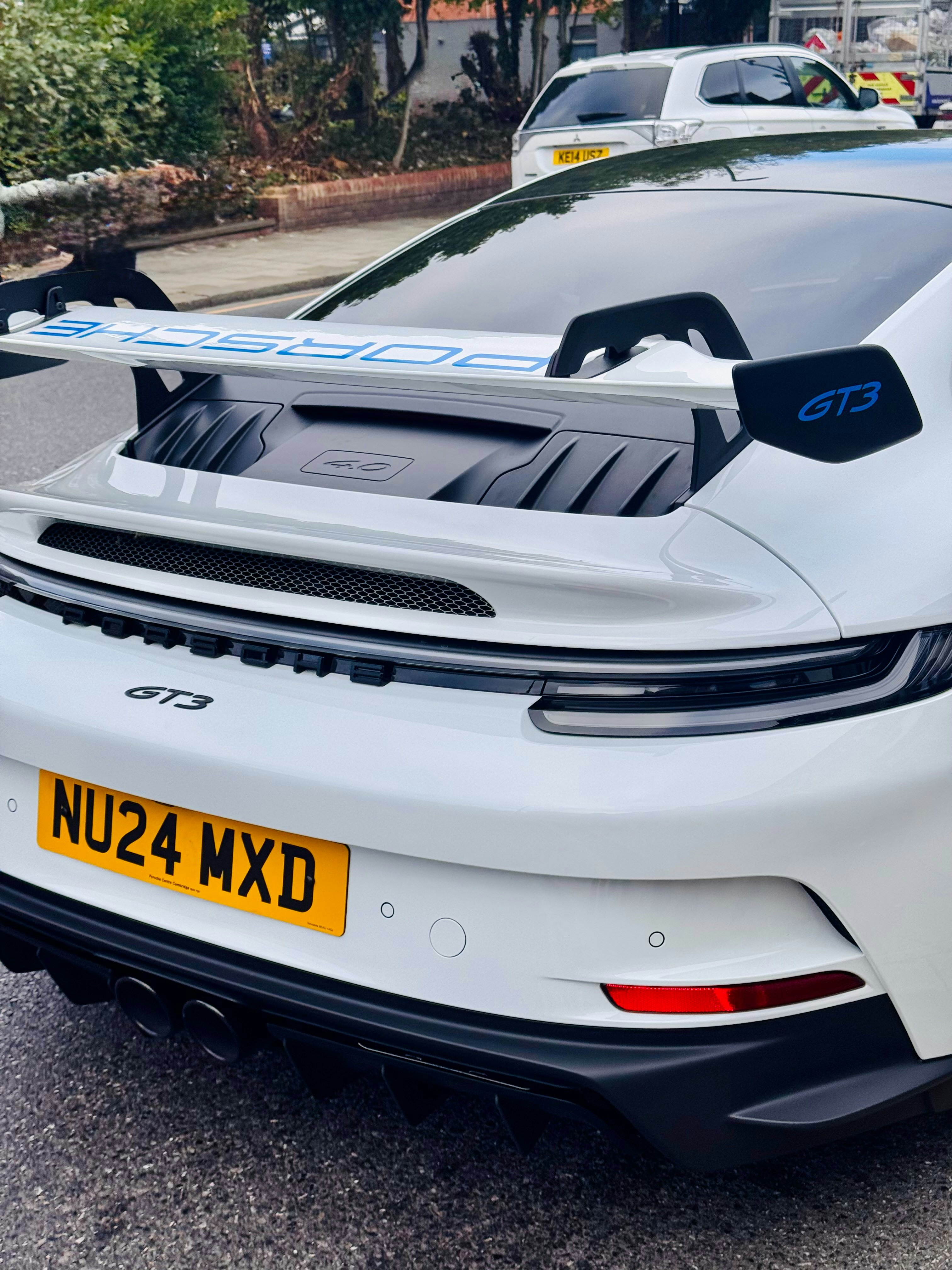 Aerodynamic Elegance: The Porsche GT3 Rear View