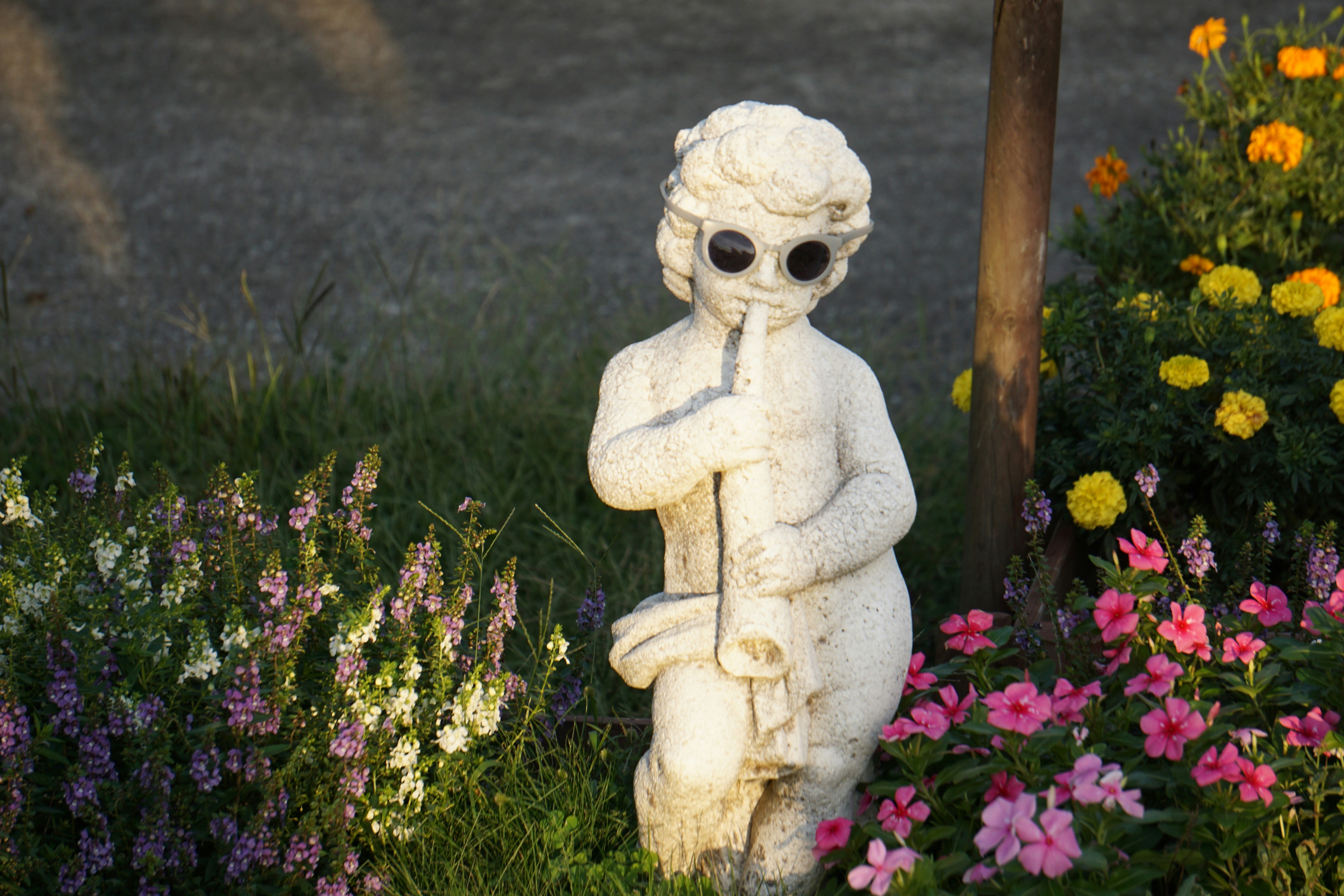 Melody in the Garden: A Whimsical Stone Musician