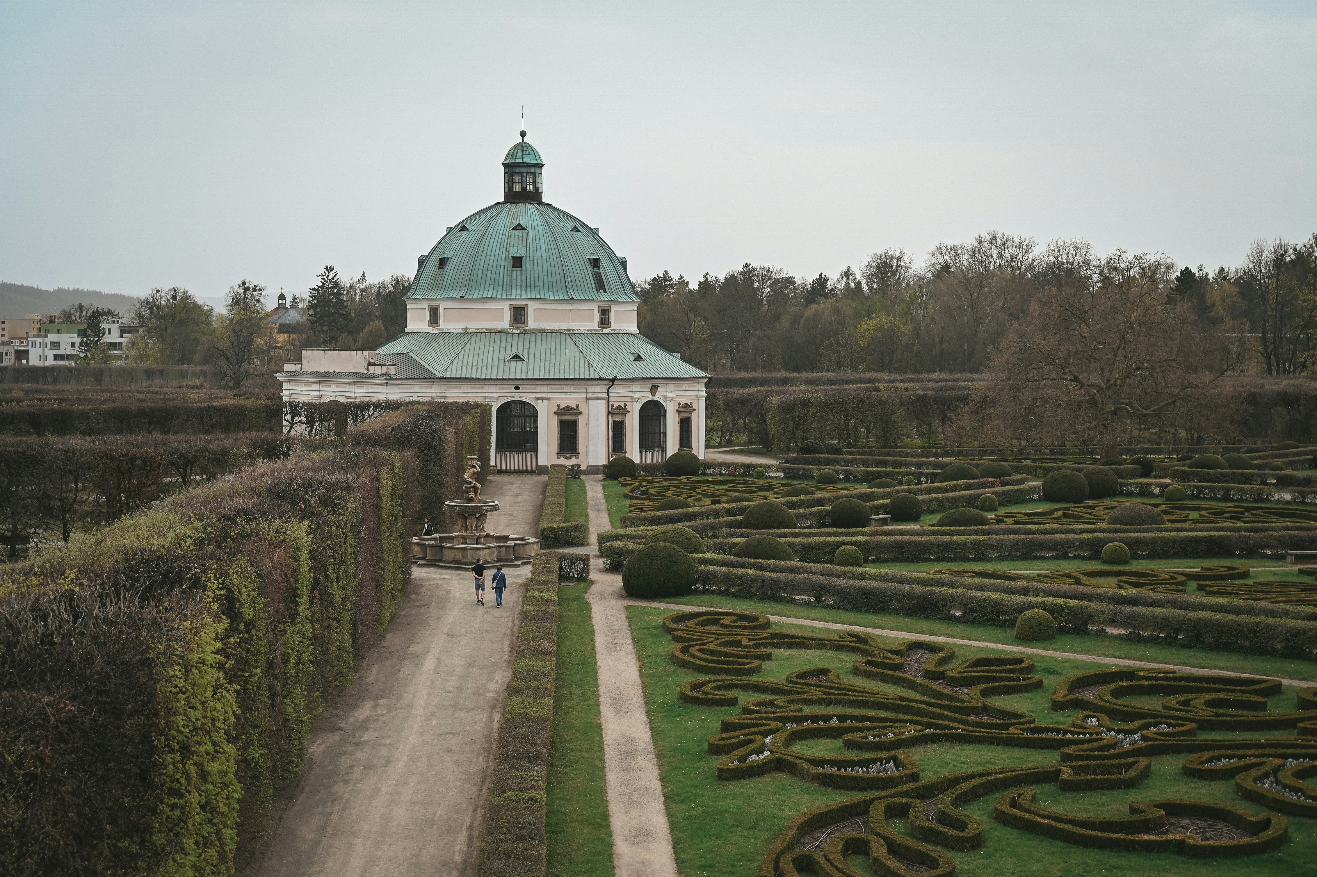 Symphony of Geometry: A Garden's Embrace