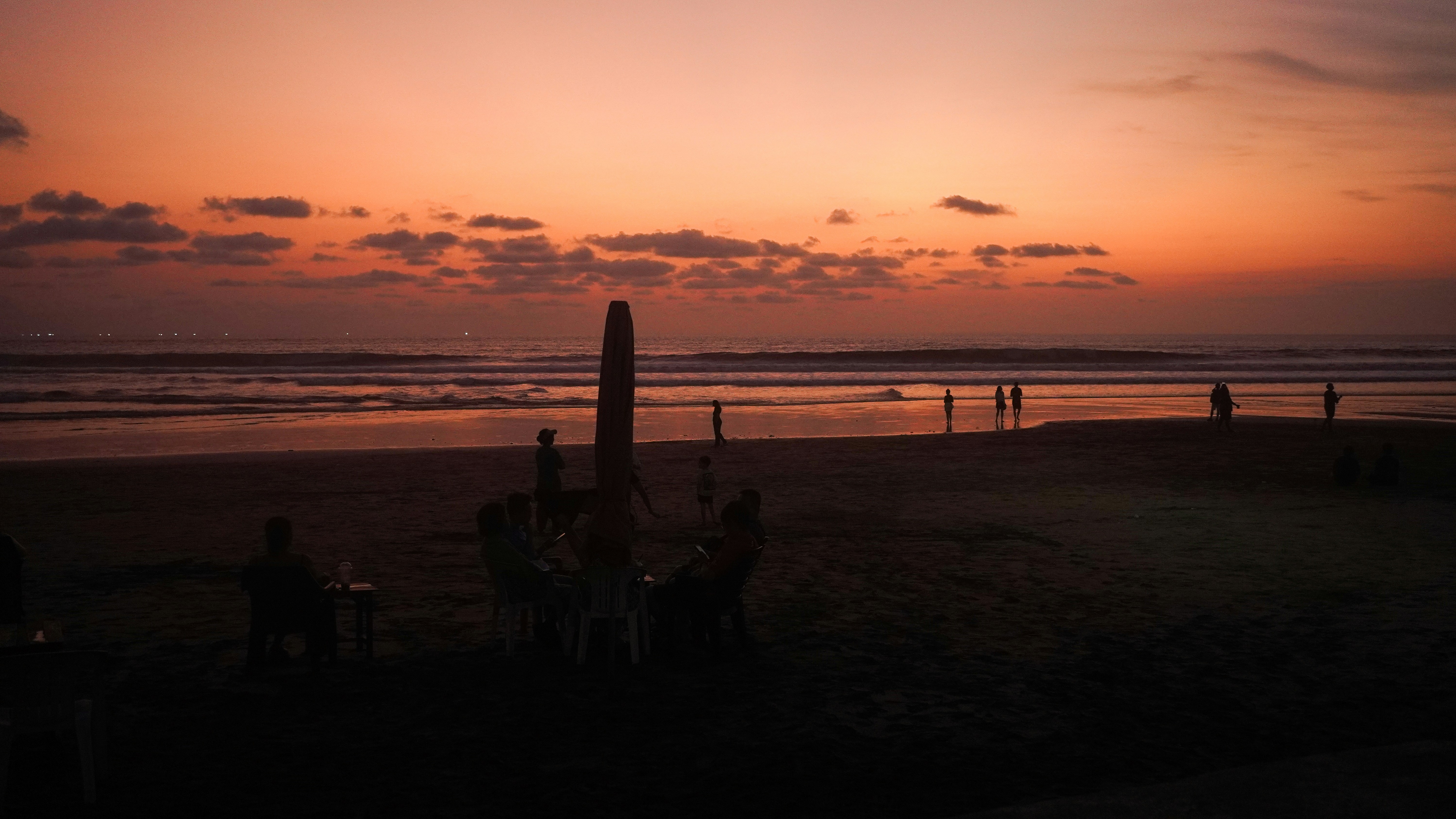 Twilight Reflections on the Shoreline