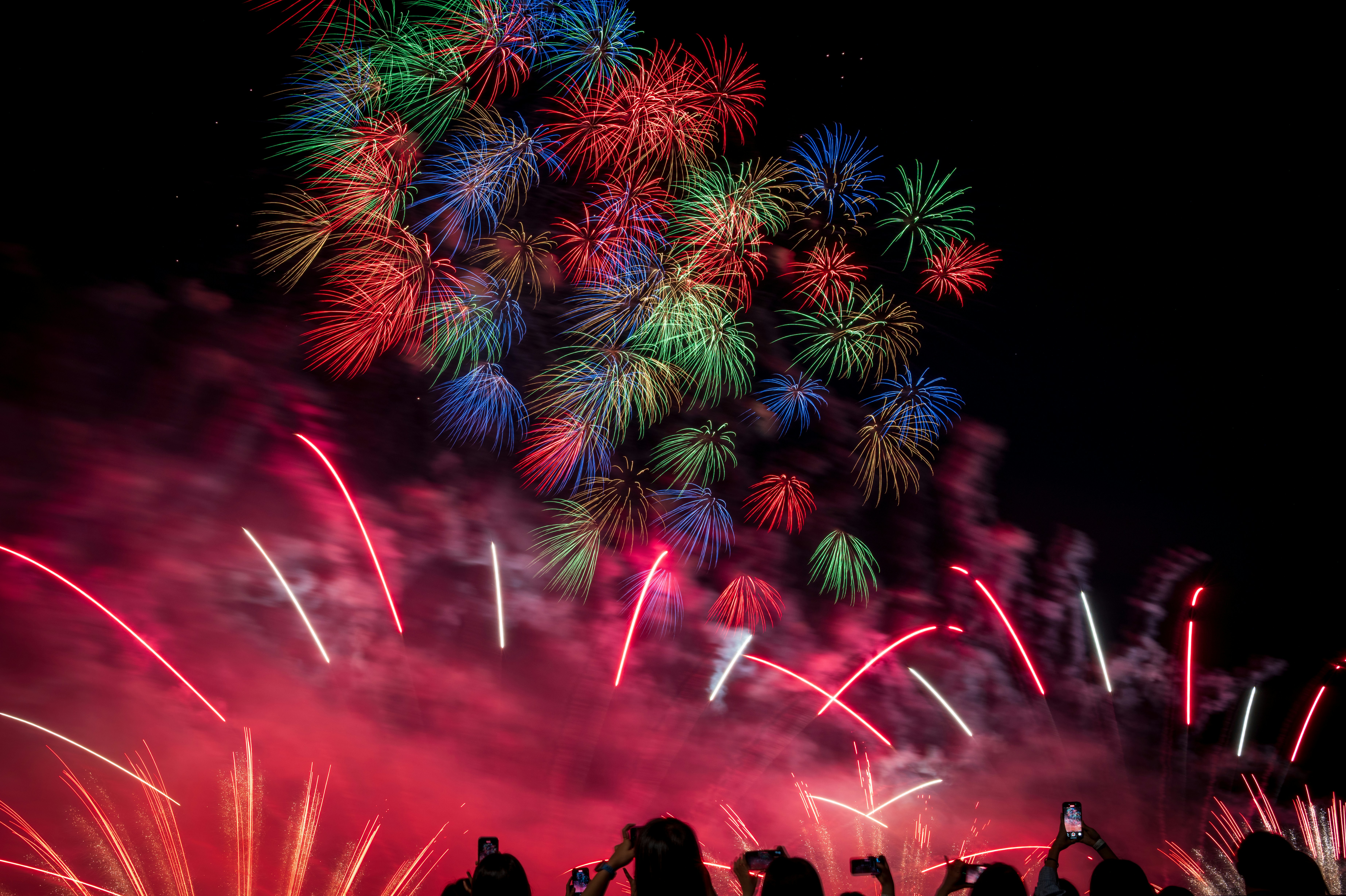 Celestial Celebration: A Symphony of Color in the Night Sky