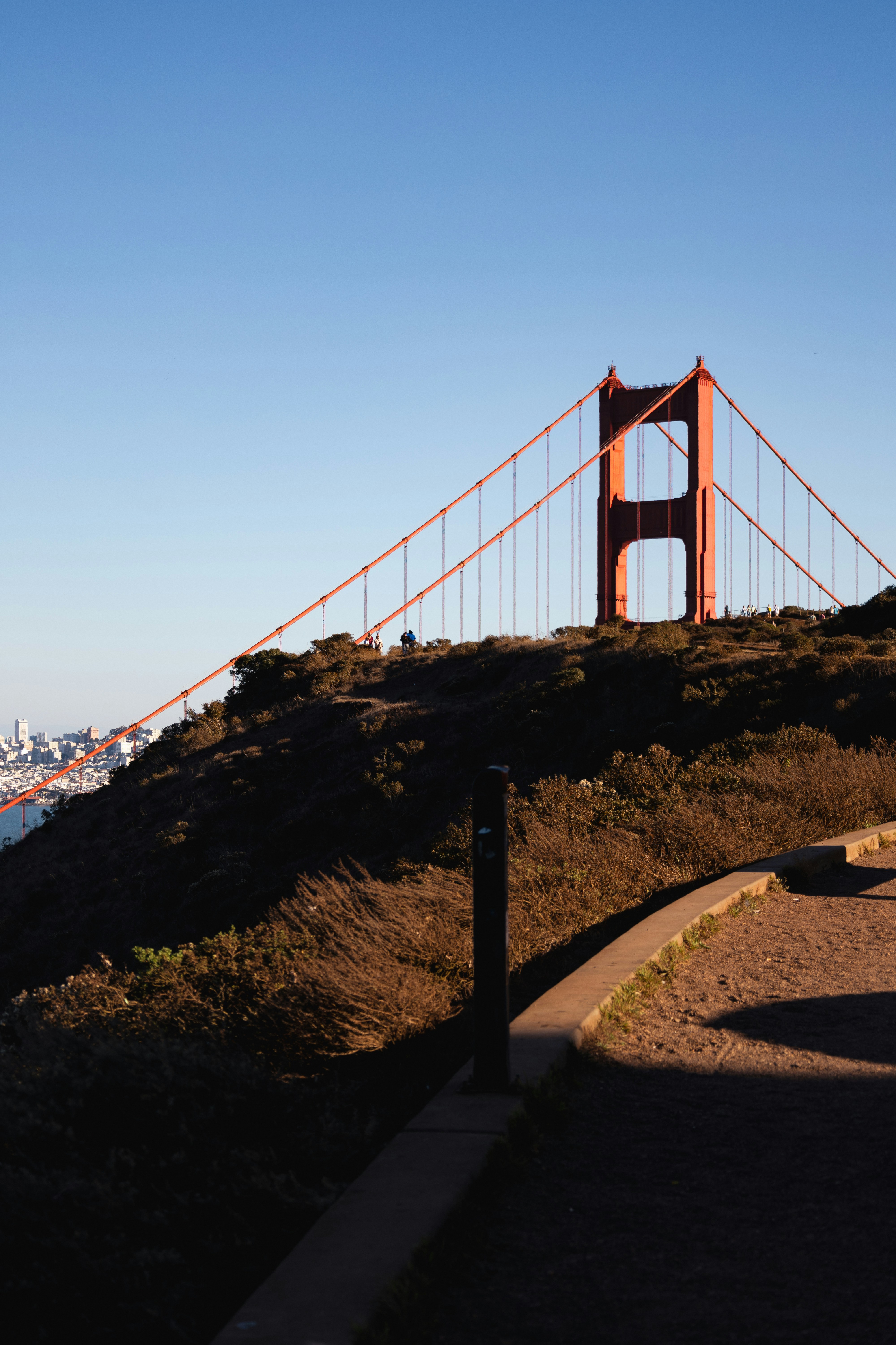 Suspended in Orange: The Golden Gate on the Hilltop