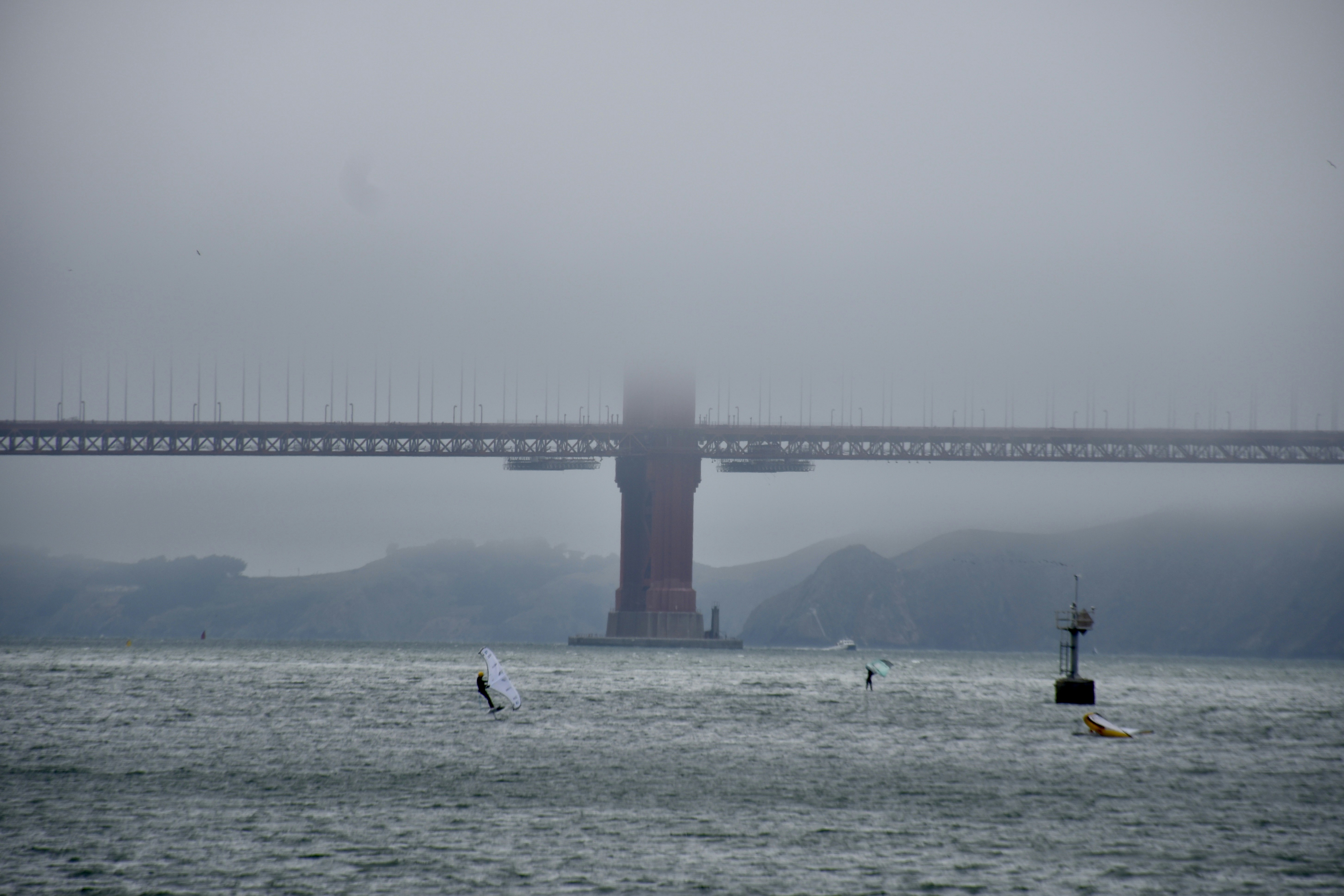Veiled Majesty: The Golden Gate in Fog