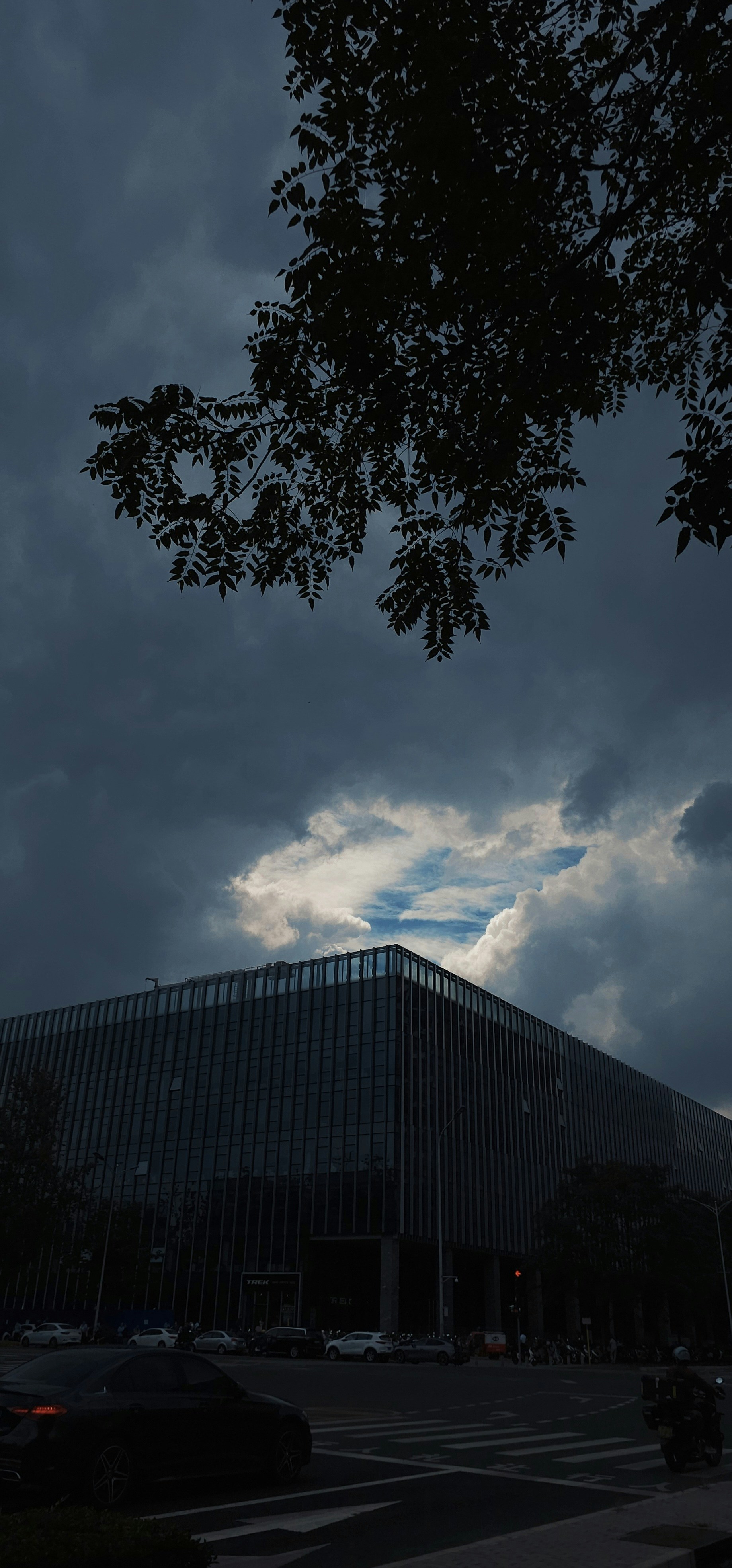 Veil of Clouds Over Urban Landscape