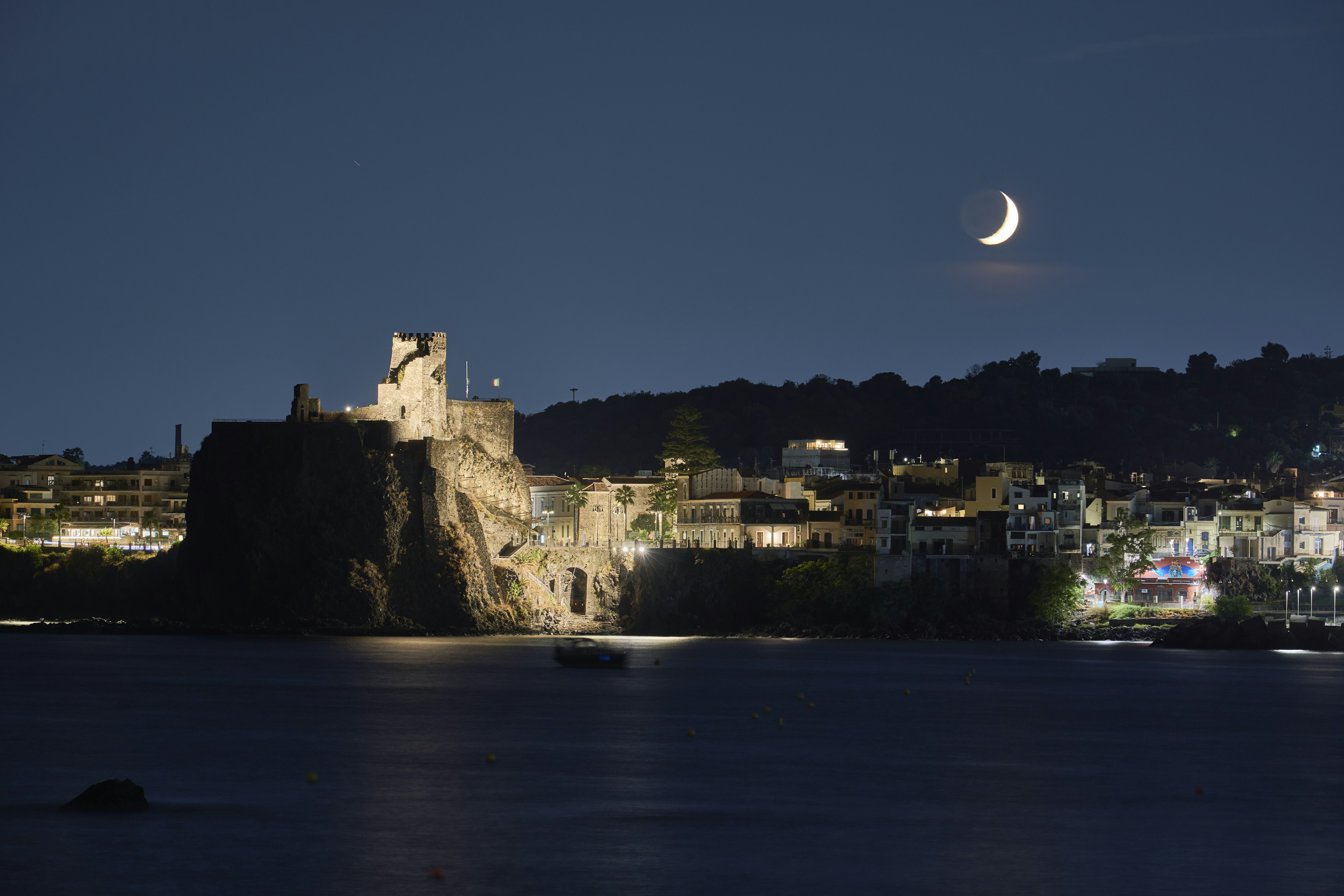 Whispers of Time: A Fortress Under the Moonlight