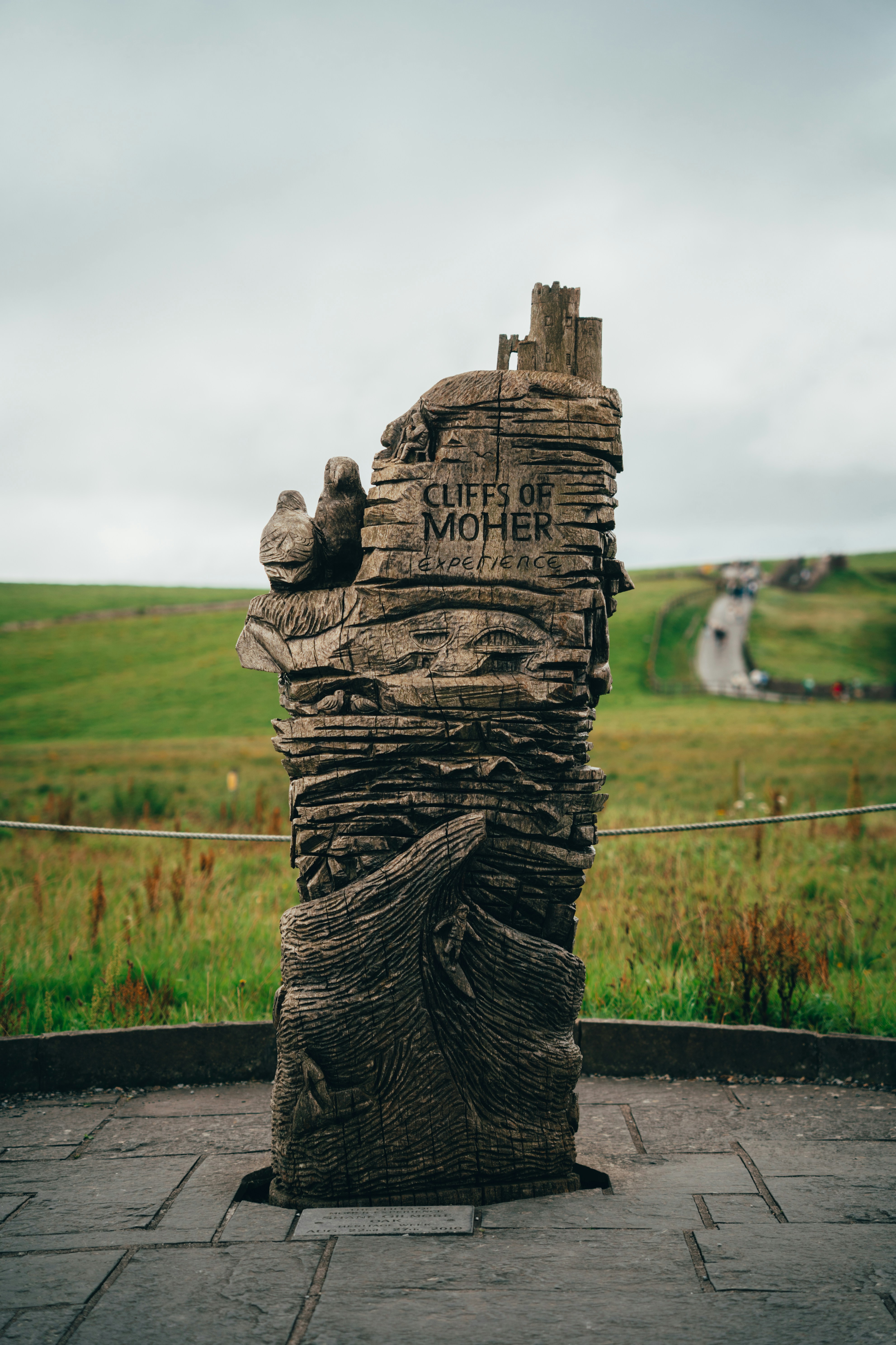 Weathered Stone Sentinel at the Cliffs of Moher Experience