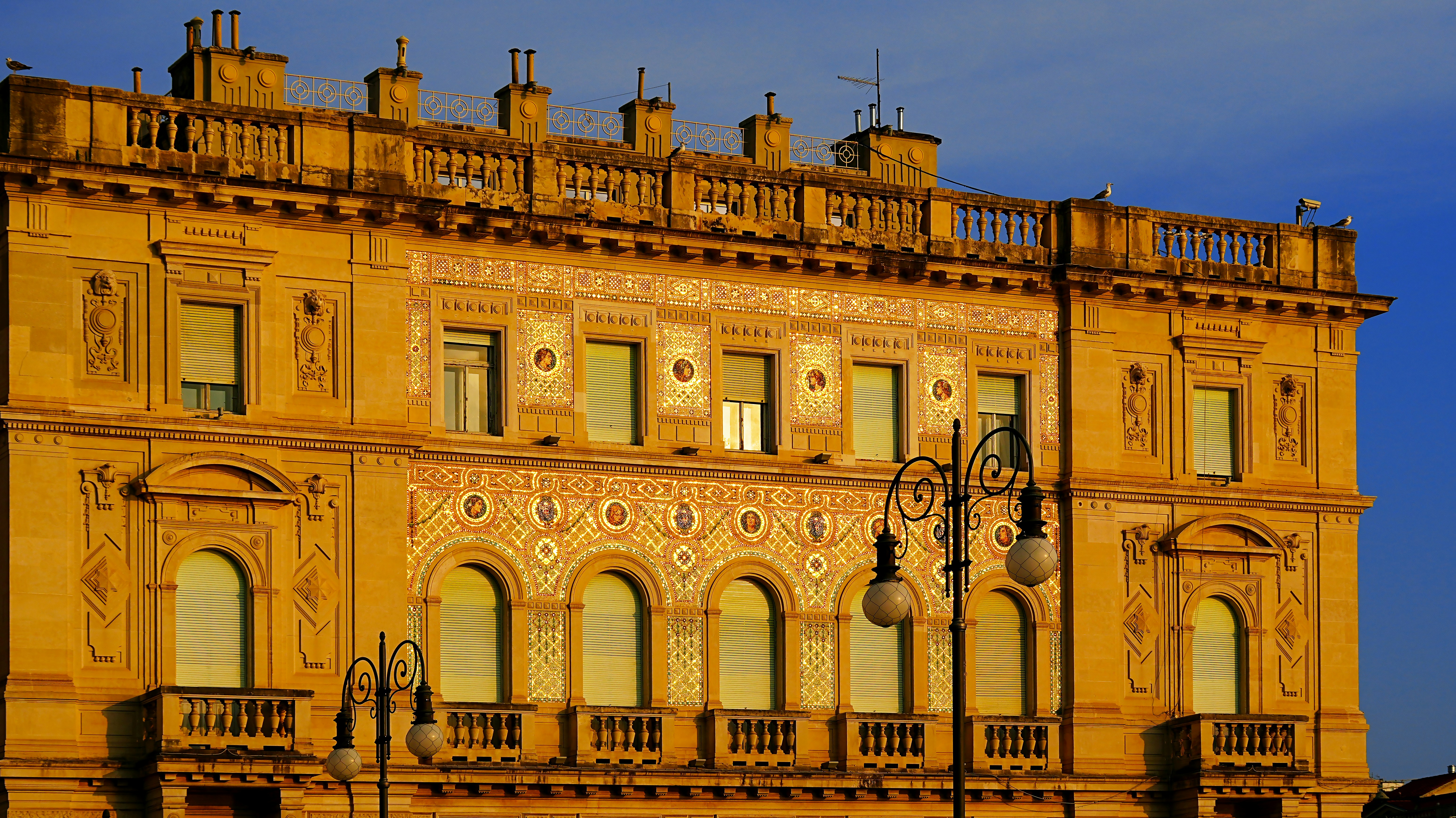 Architectural Elegance in Golden Light