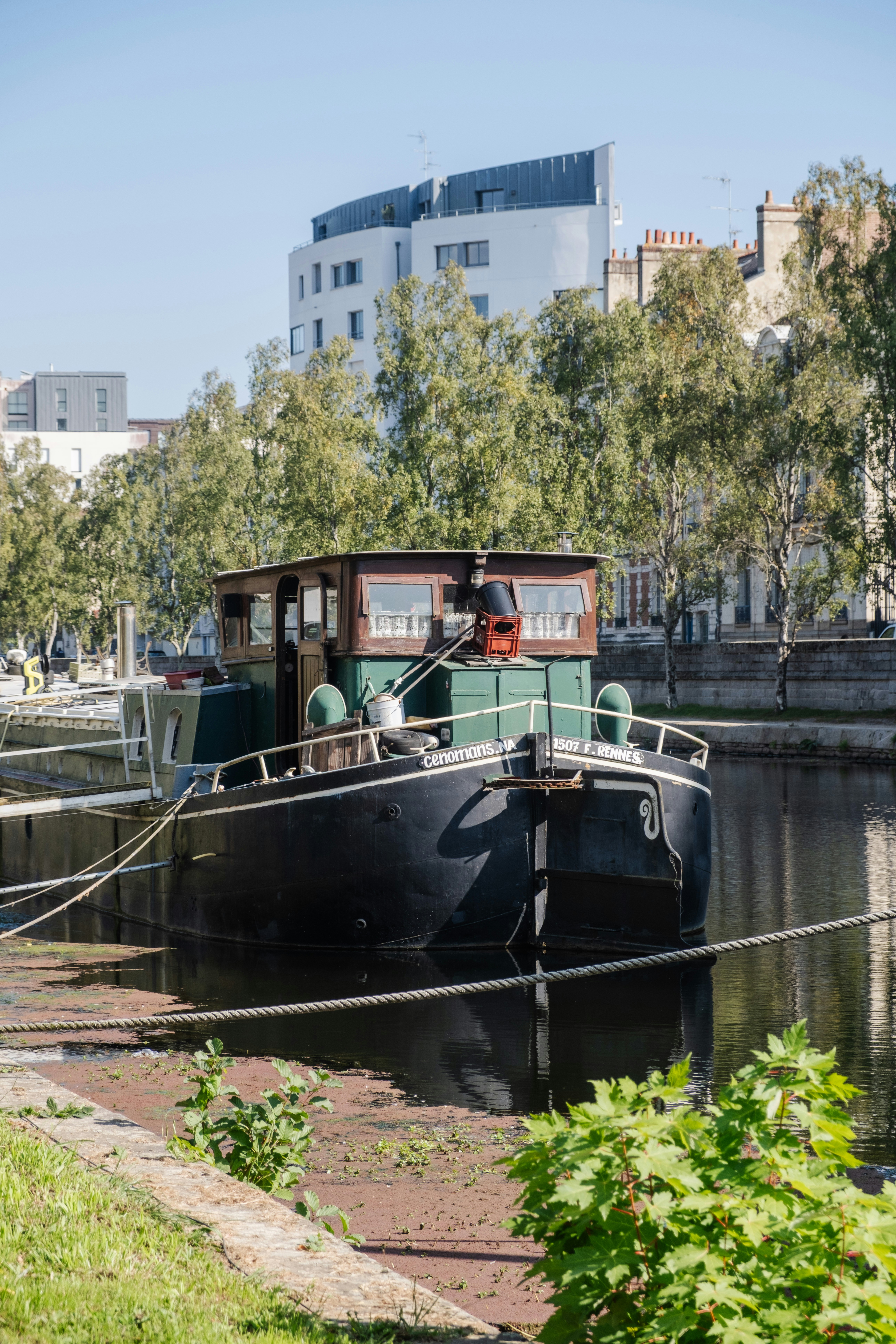 Nautical Serenity: A Vintage Vessel at Rest