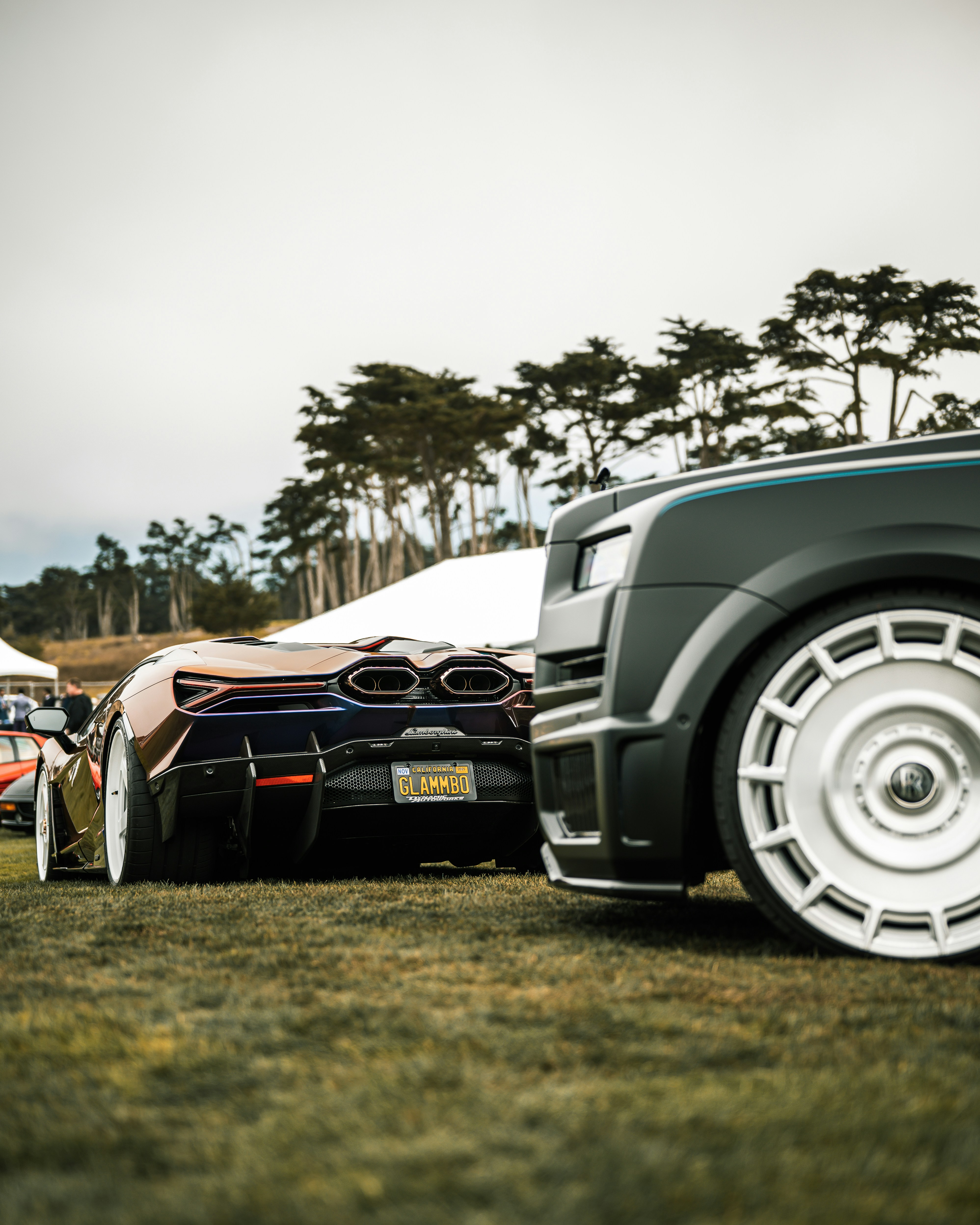 Burnt-Orange Supercar in a Field of Modern Exotics