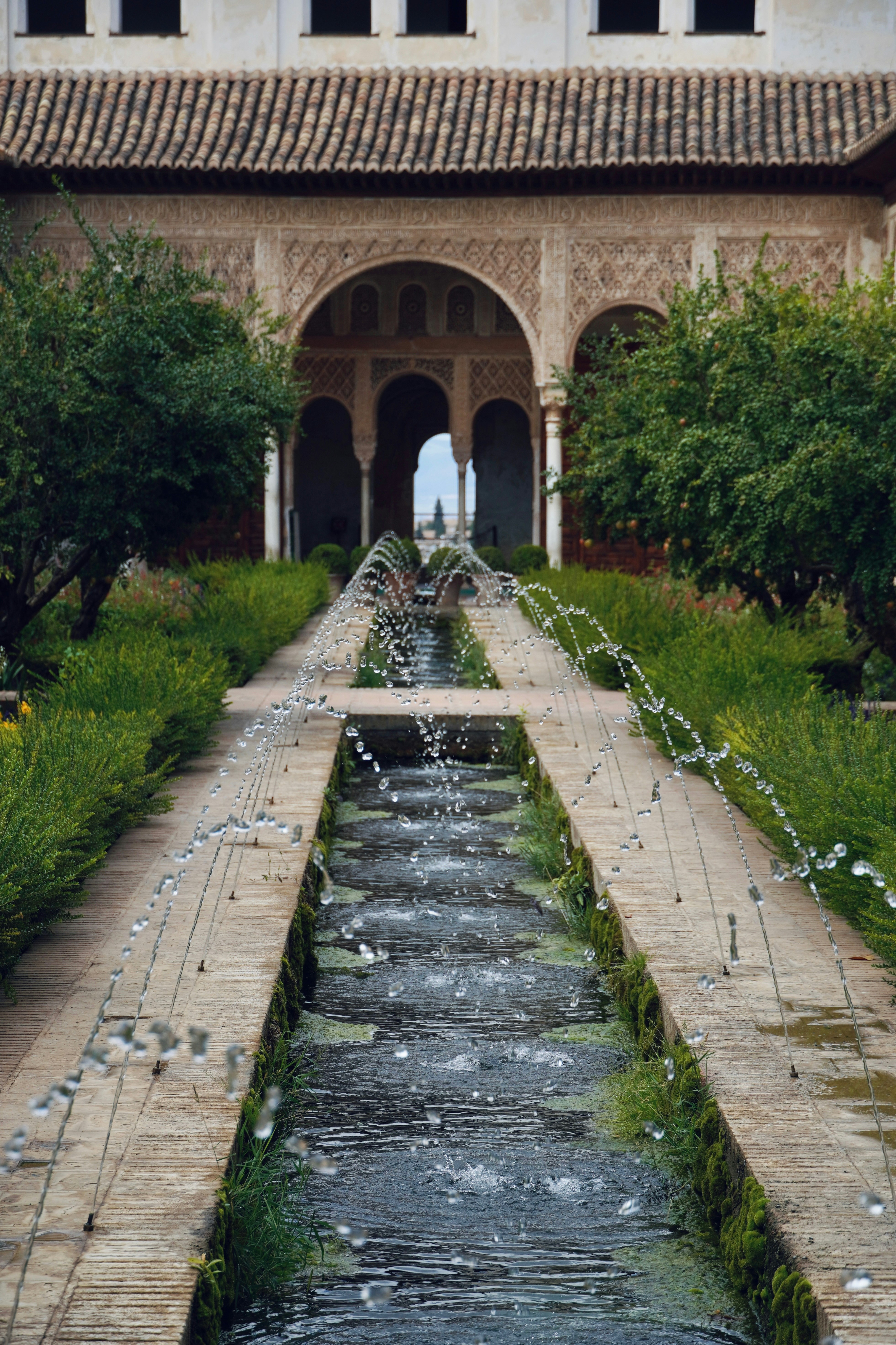 Harmony of Water and Architecture in a Serene Garden