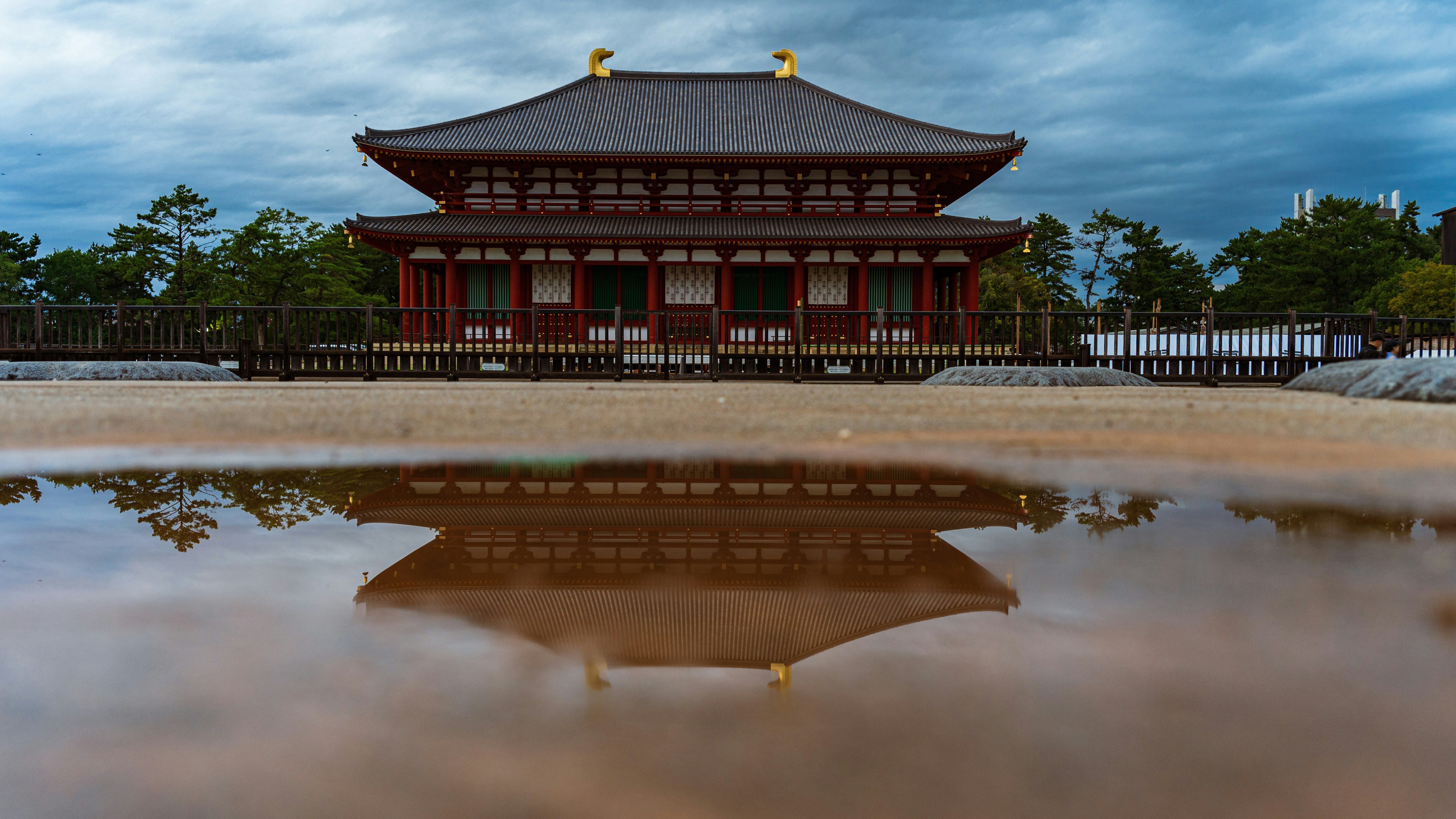 Reflections of Tradition: A Serene Encounter