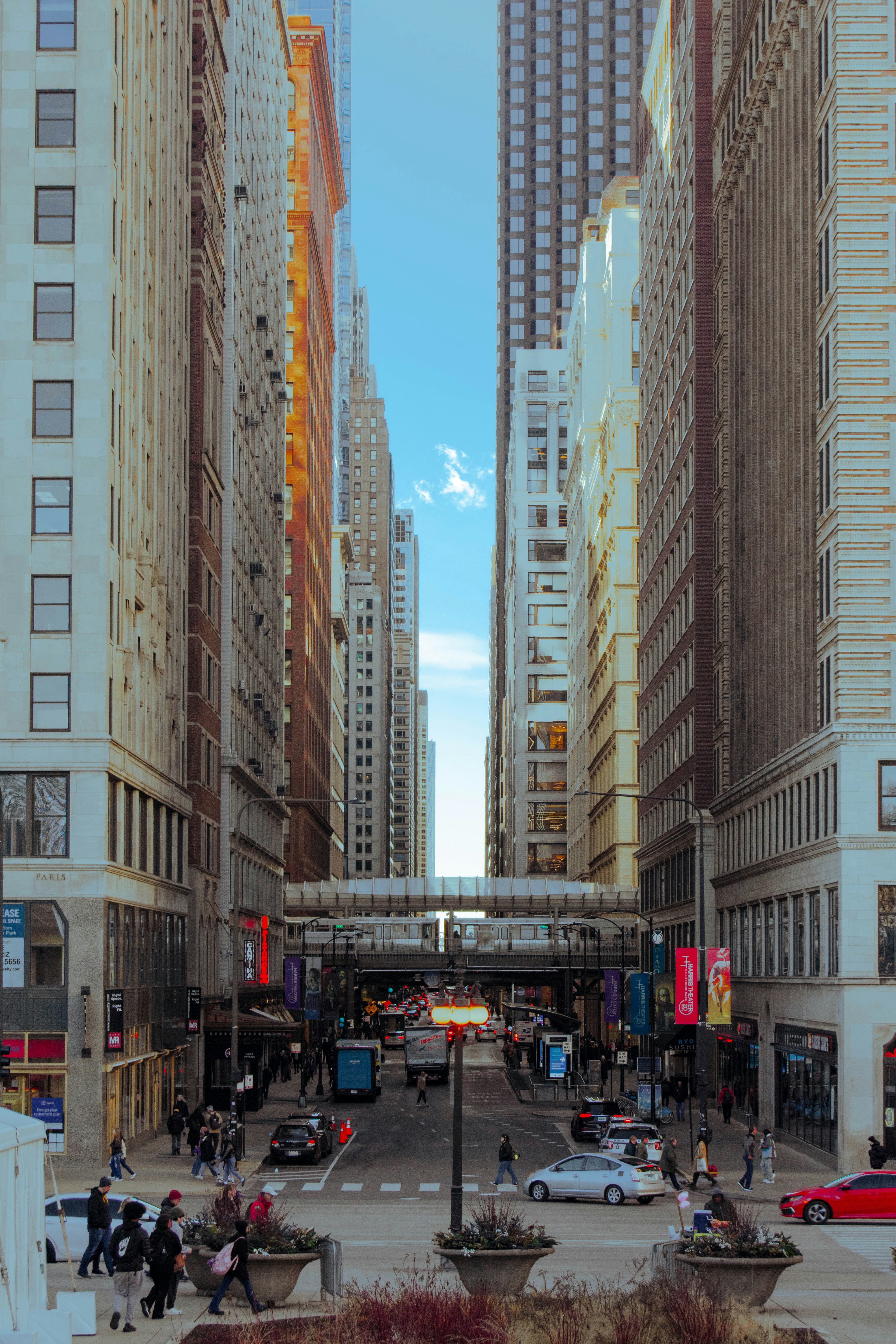 Urban Symphony: A Glimpse Through the Concrete Canyon