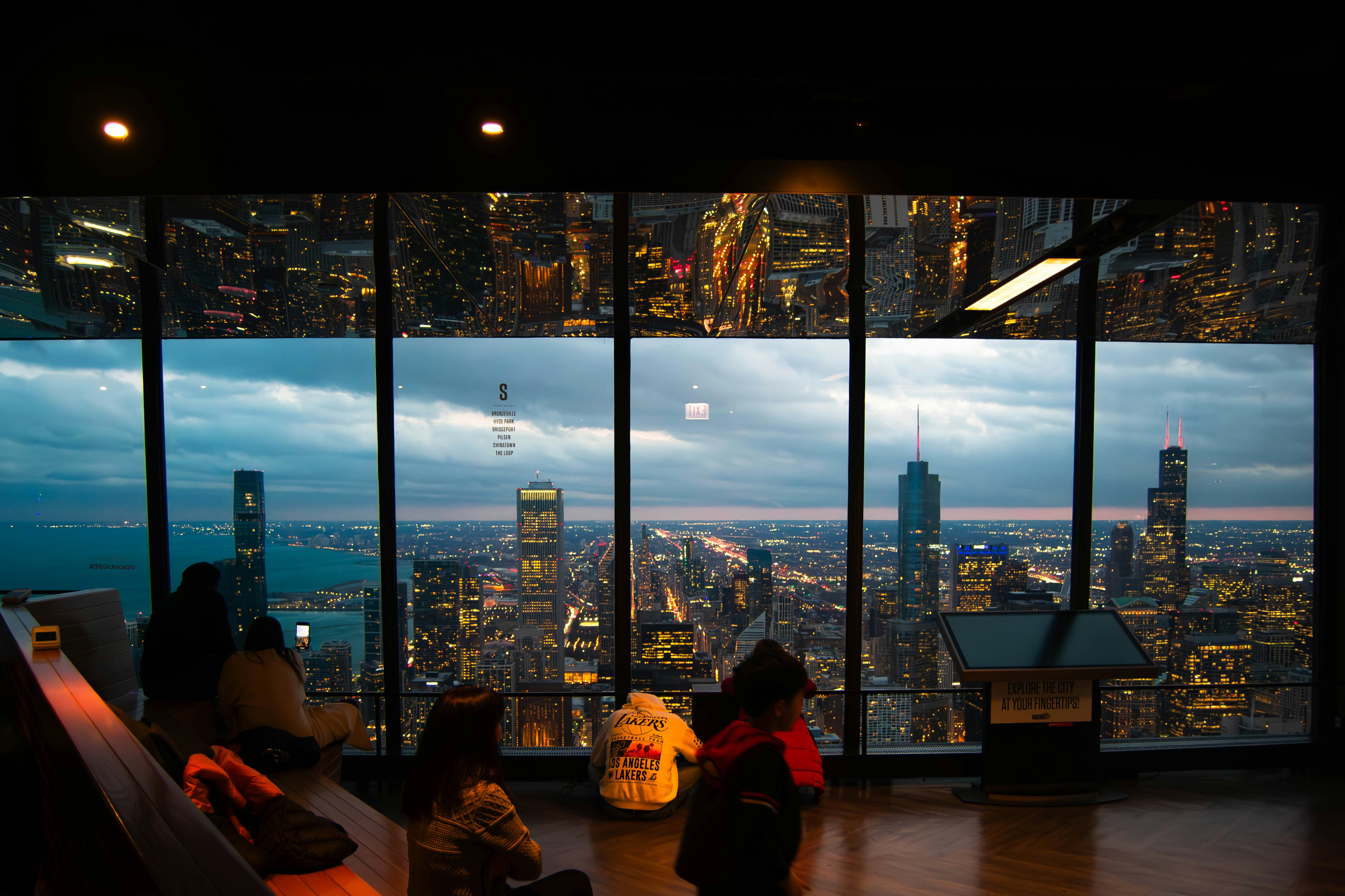 Urban Mosaic: A Glimpse into Chicago's Twilight