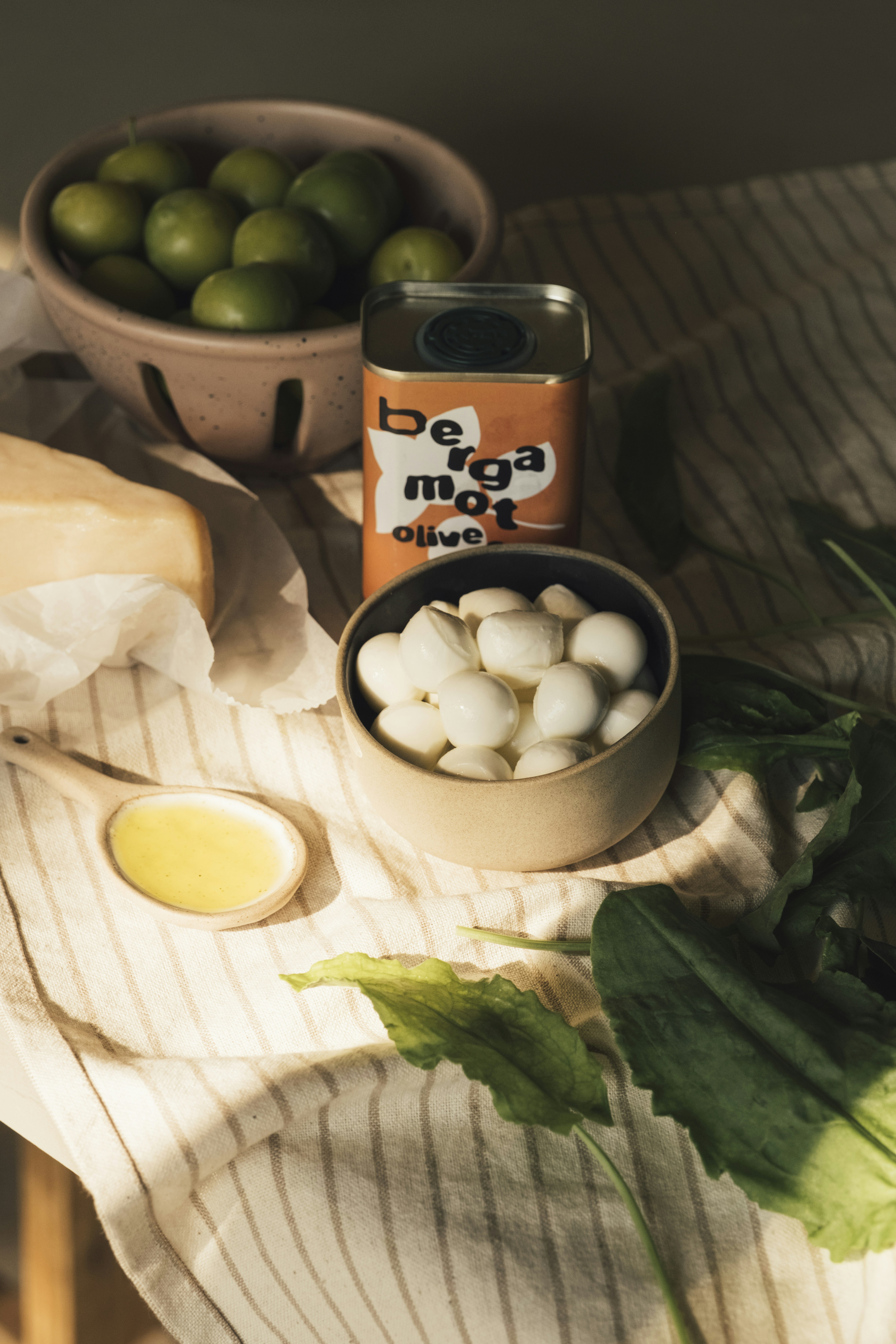 Culinary Harmony: A Rustic Spread of Fresh Ingredients