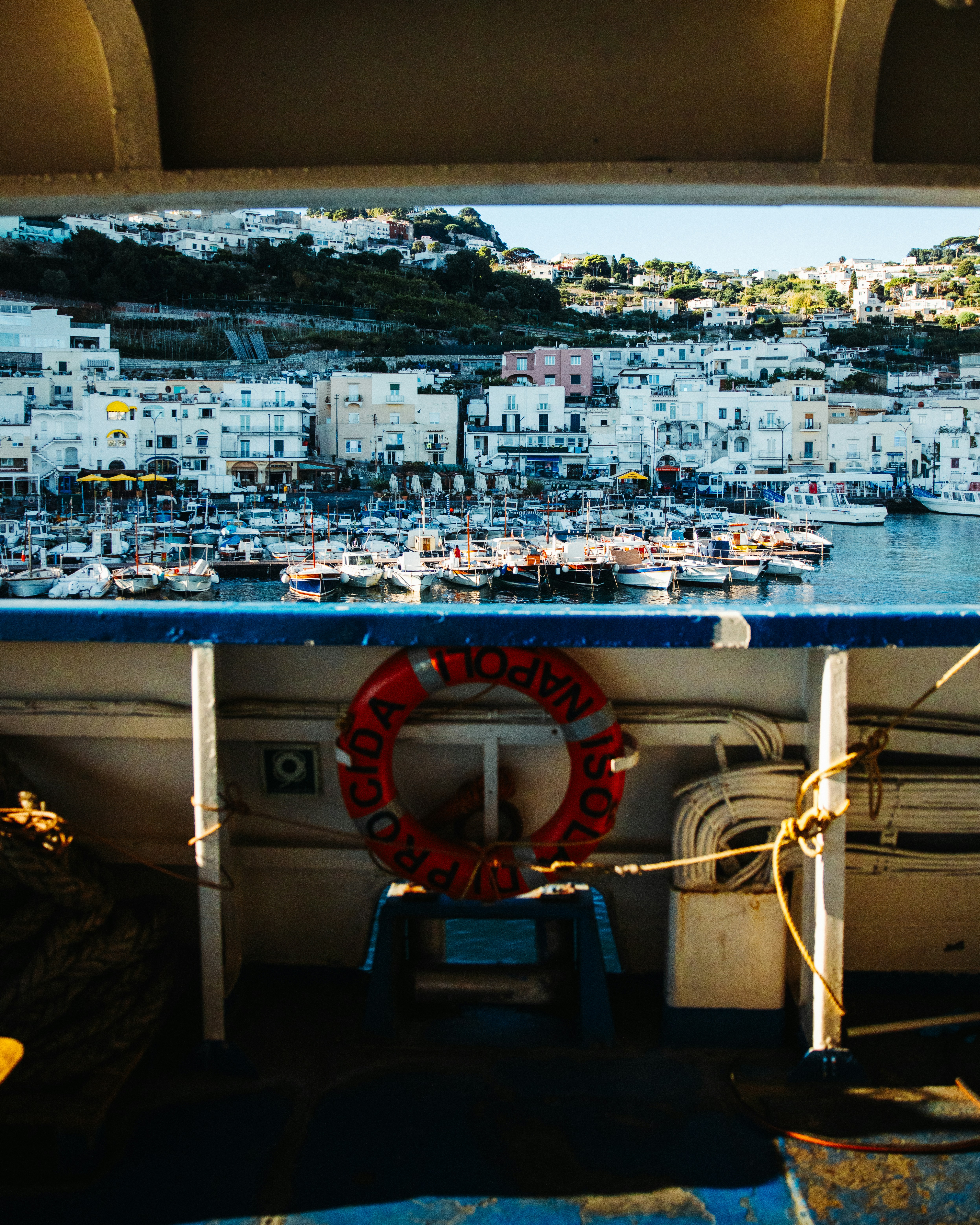 Harbor Serenity: A View Through the Vessel