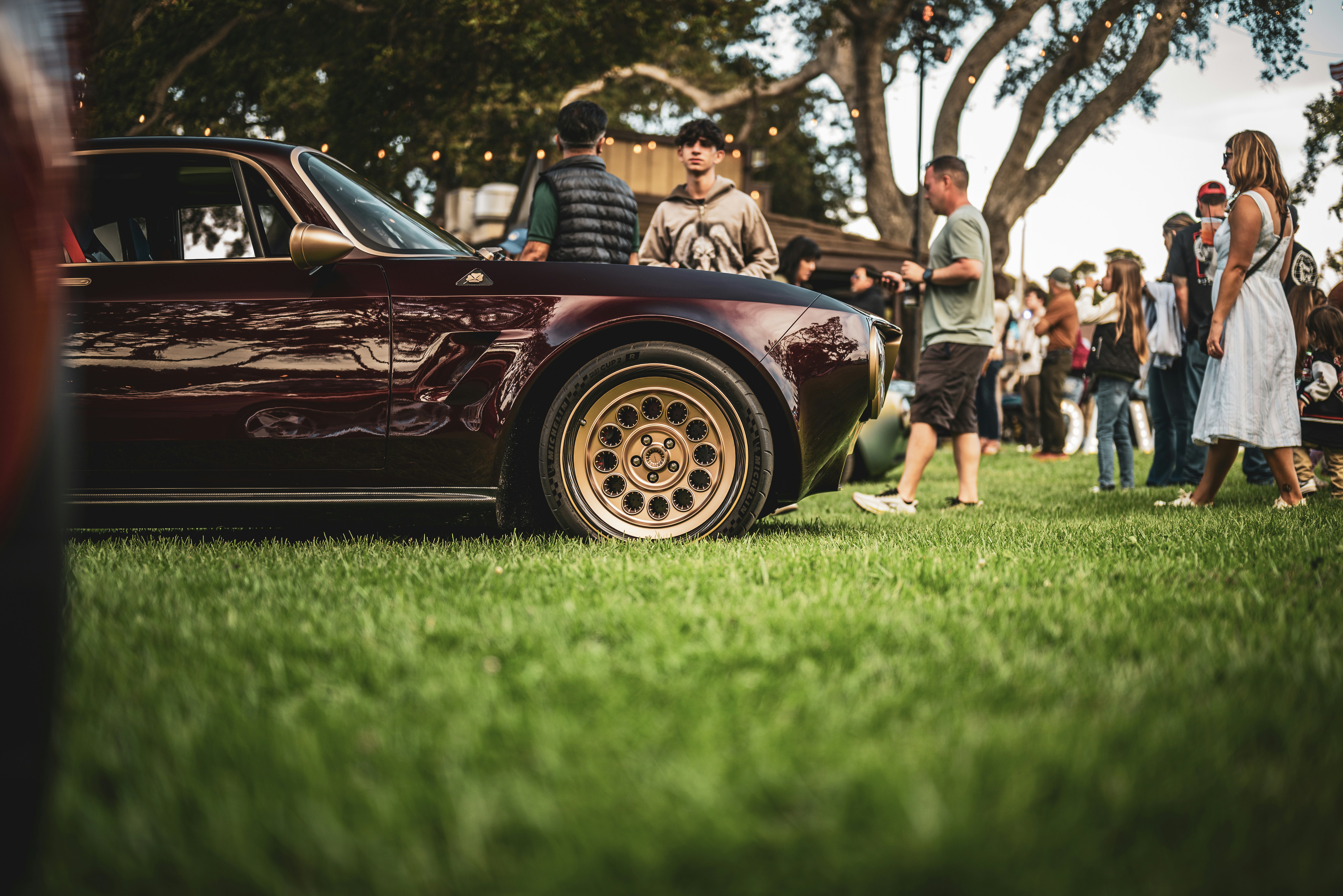 Vintage Elegance Amidst a Modern Gathering