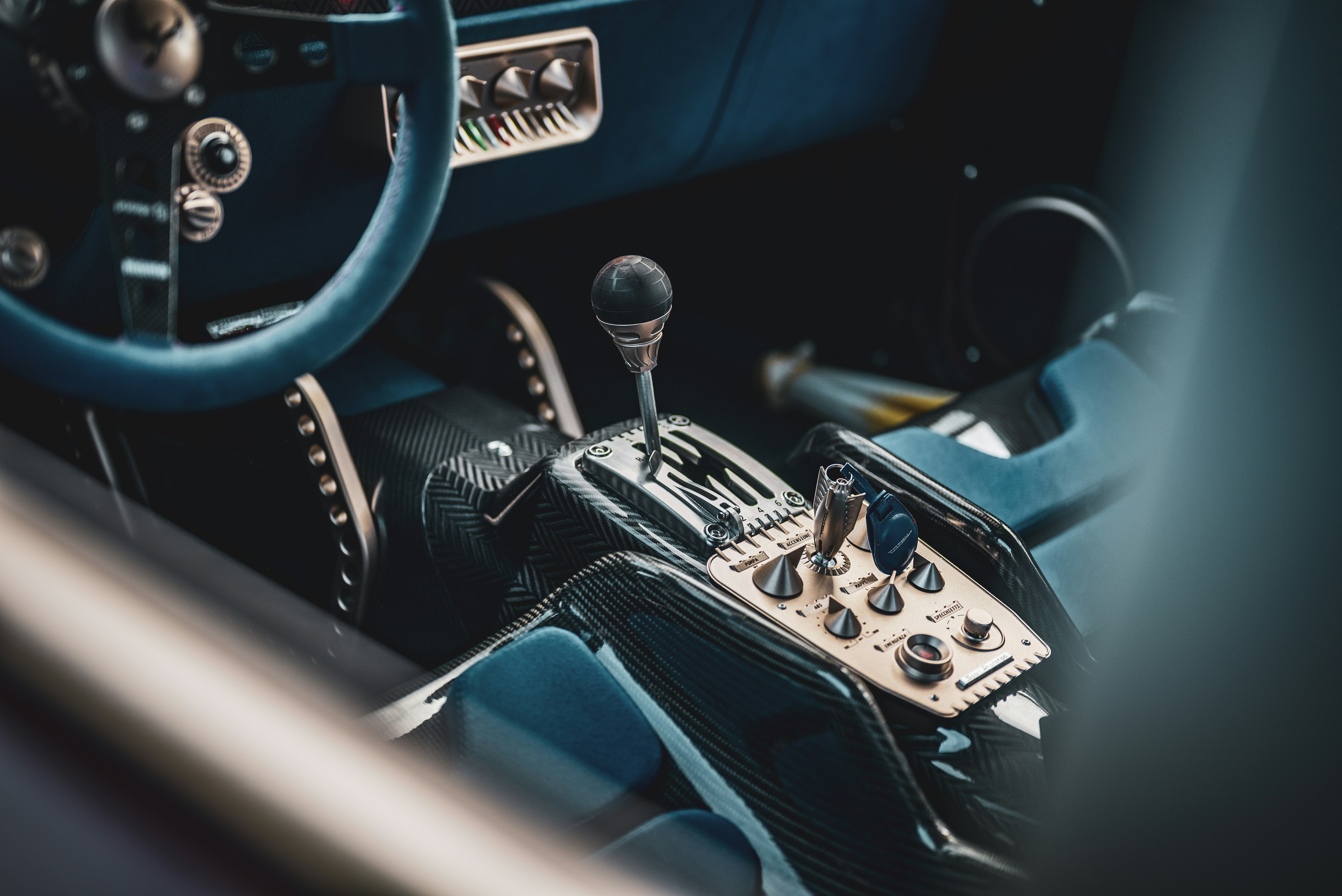 Close-up of luxury car interior with gear shift photo – Free Sports car ...