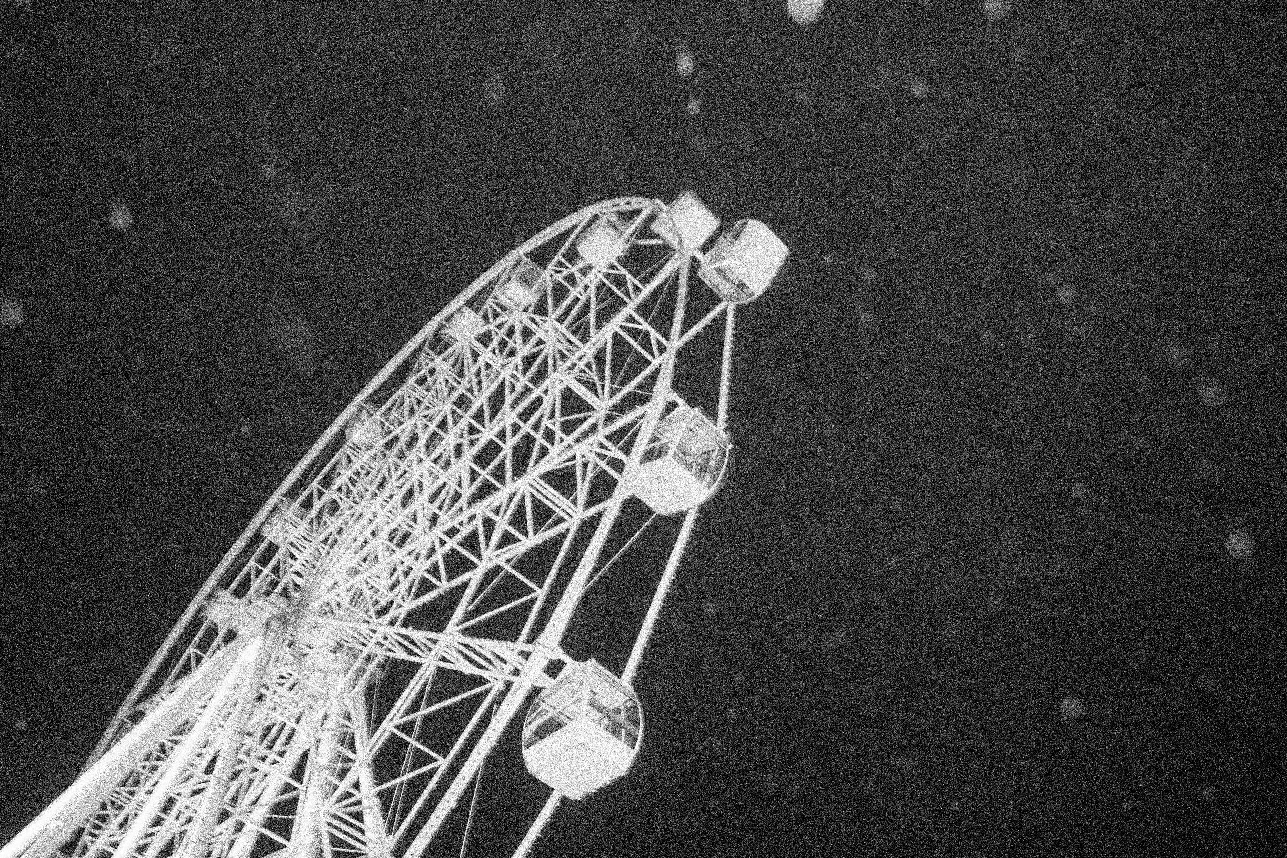 Whispers of the Night: A Ferris Wheel's Solitude