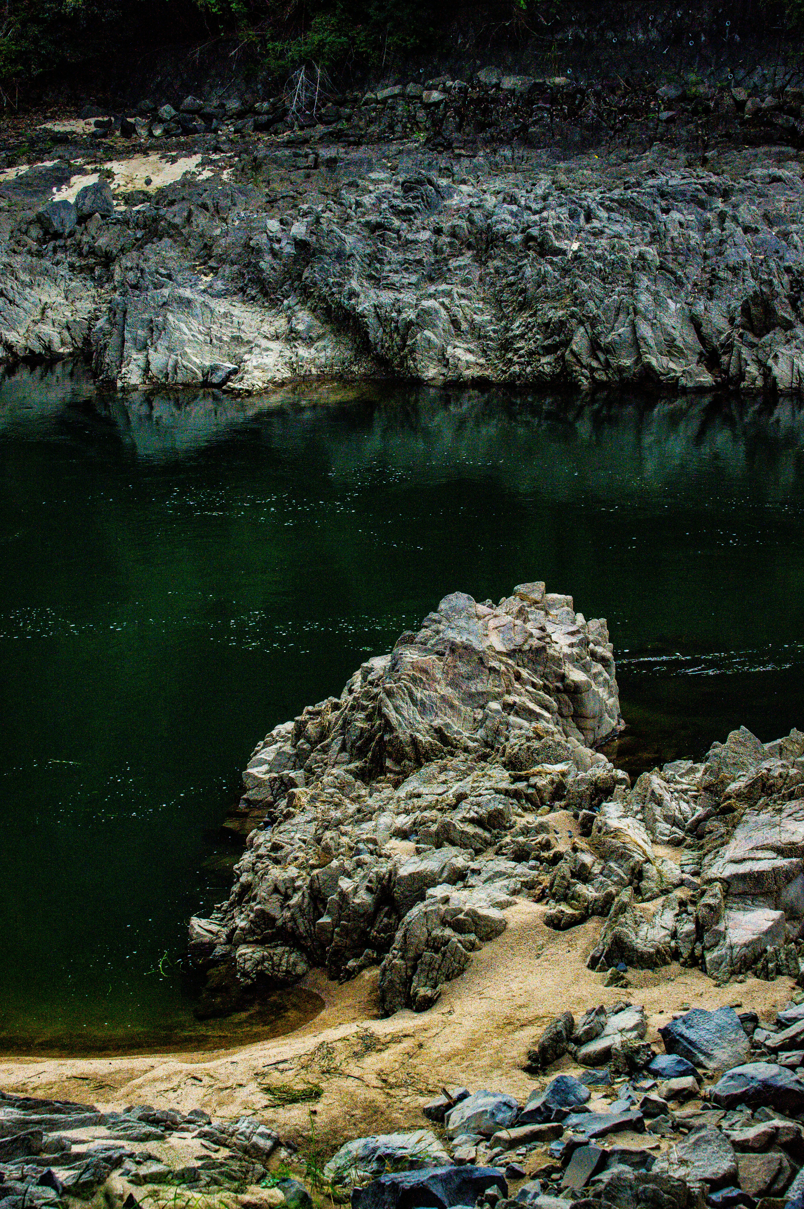 Serenity Amidst Rocky Shores