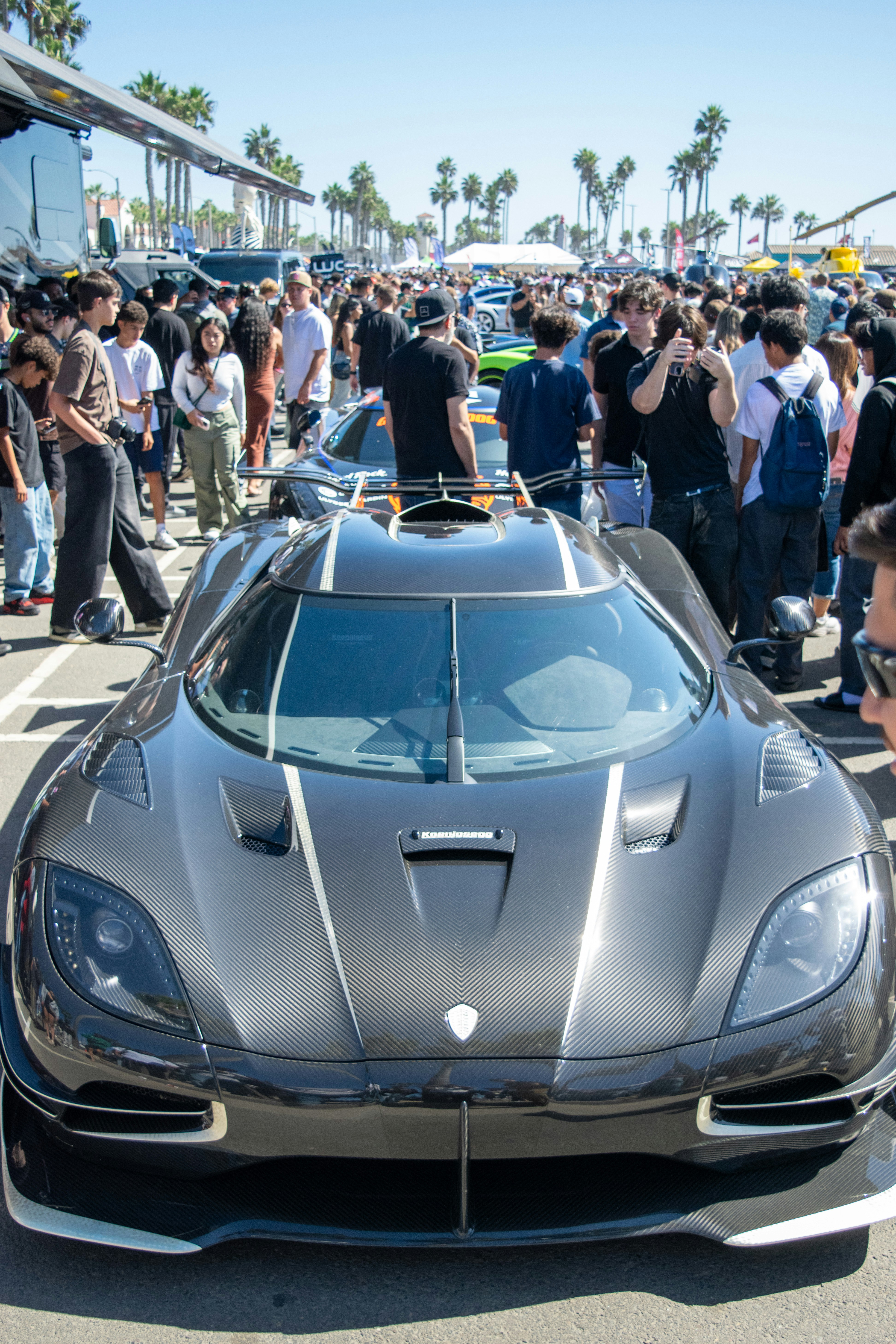 Carbon Fiber Marvel Amidst the Crowd