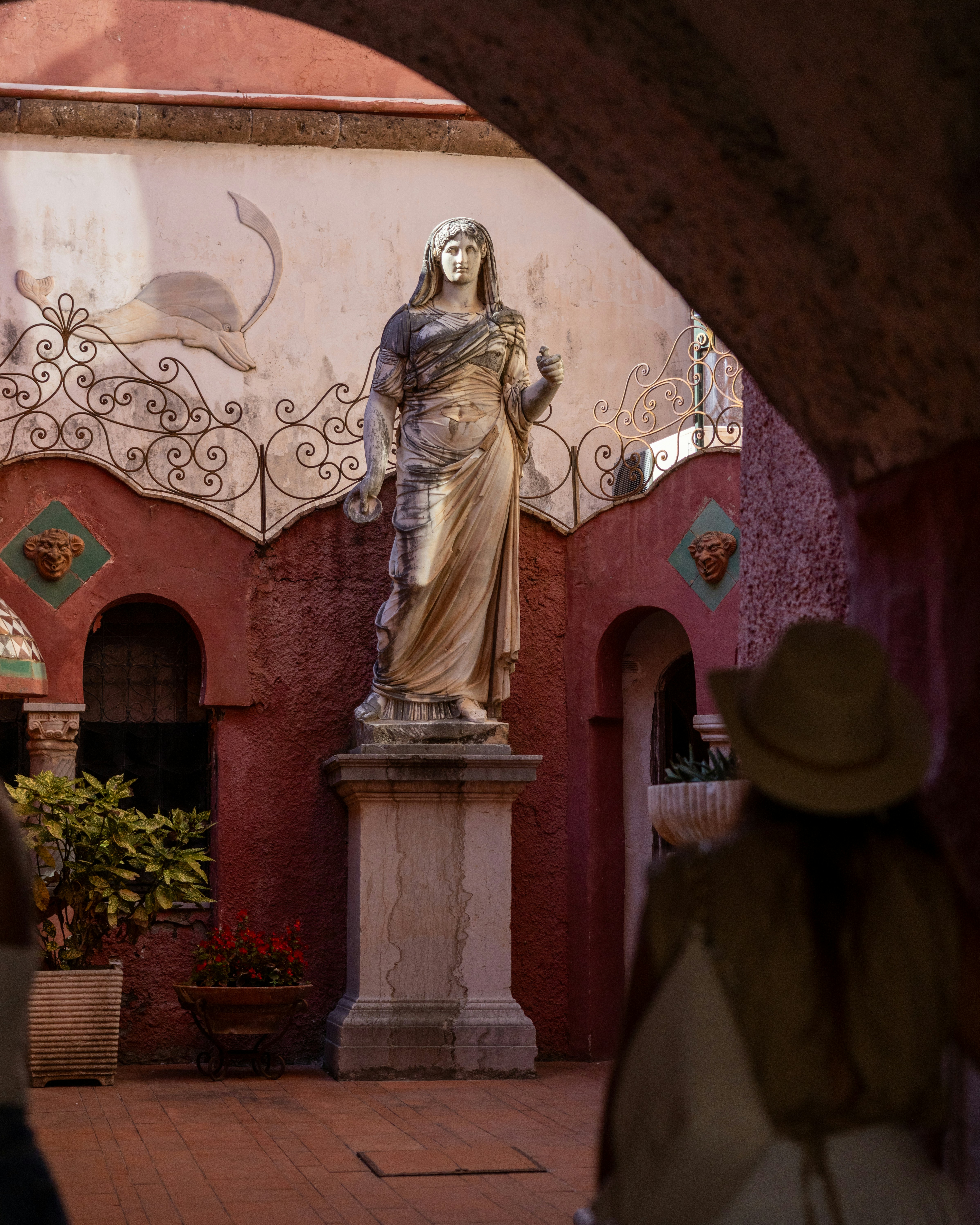 Whispers of History in a Colorful Courtyard