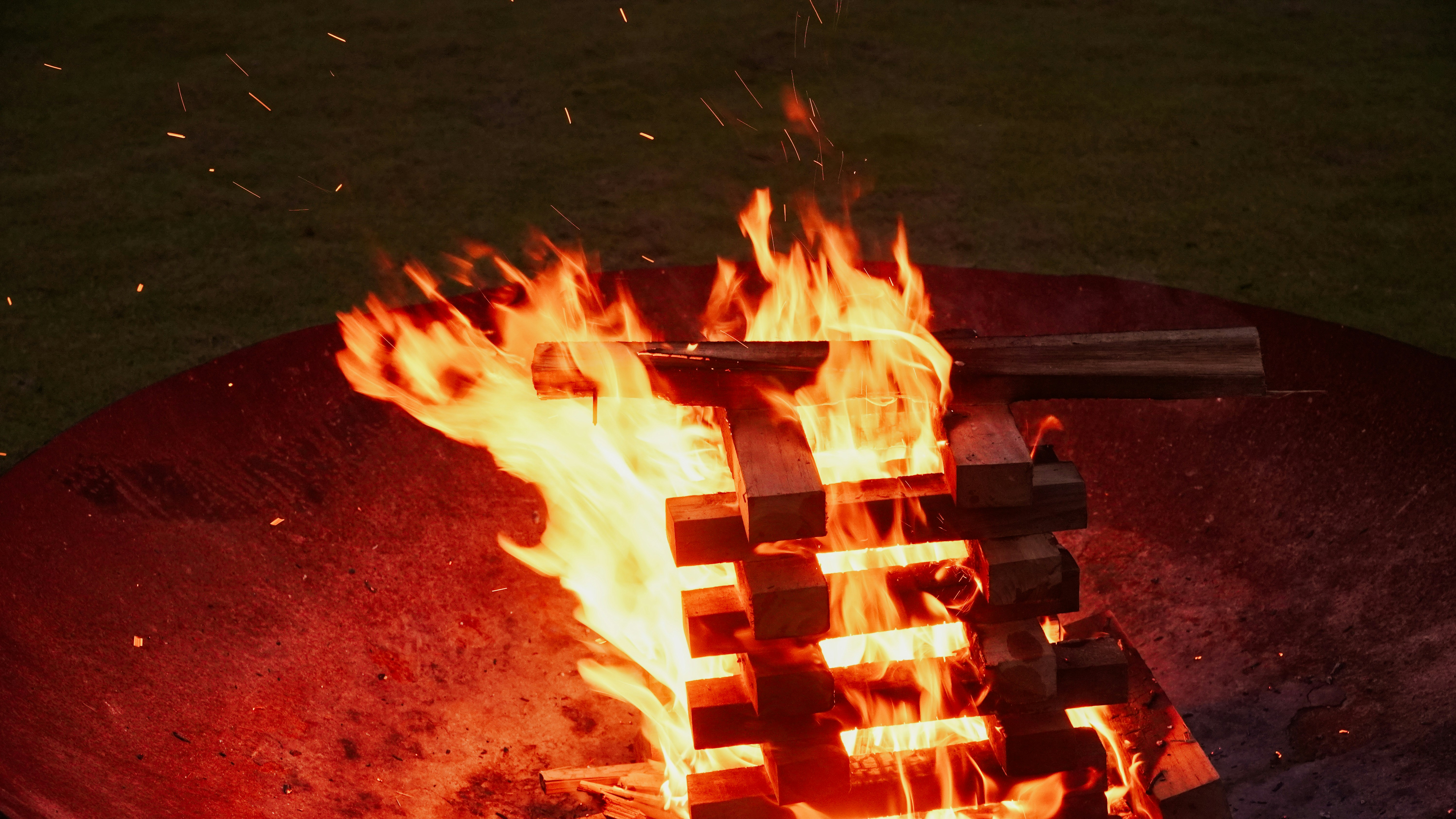 Embers of Connection: A Campfire's Warm Embrace