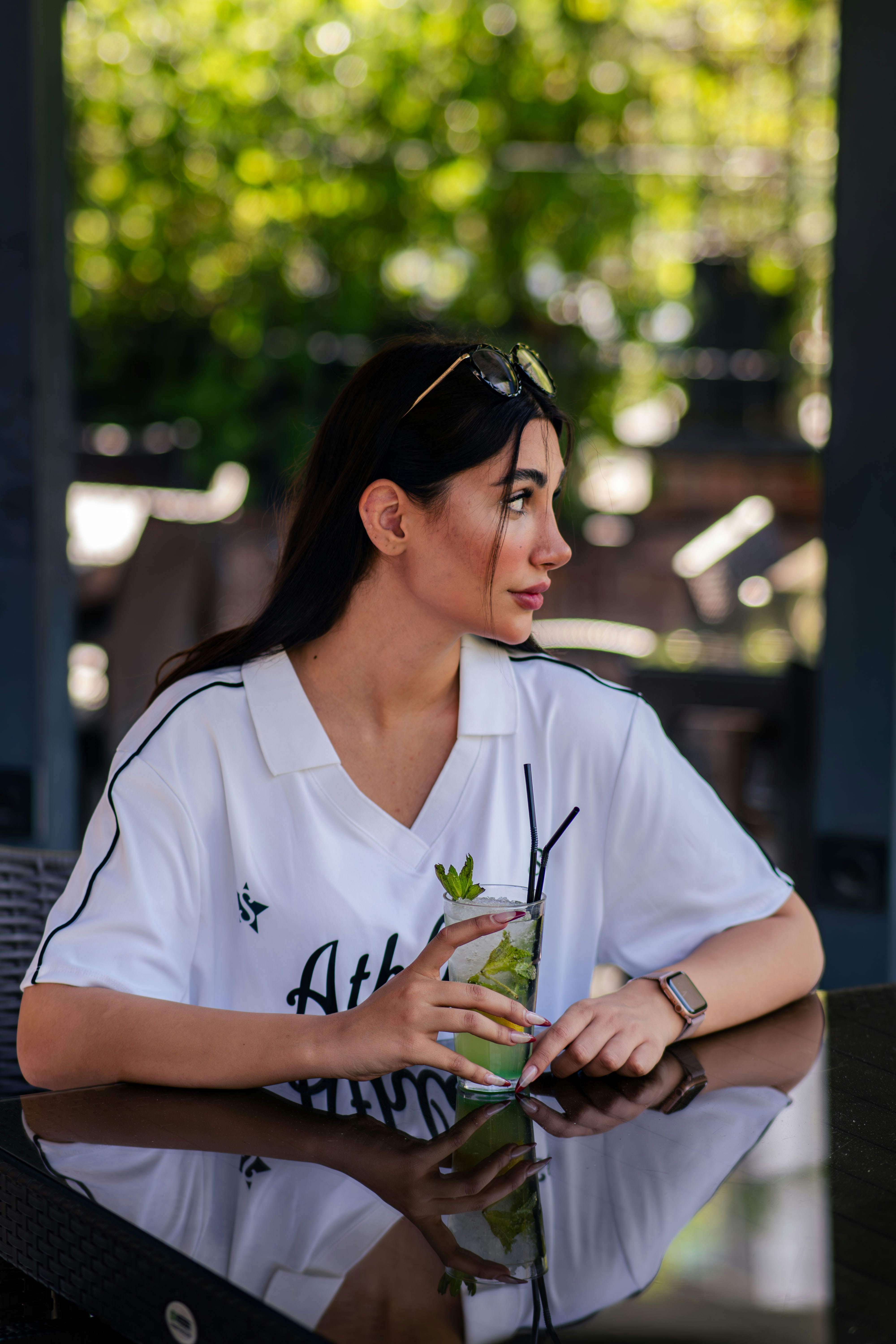 Sipping Serenity: A Moment of Refreshment