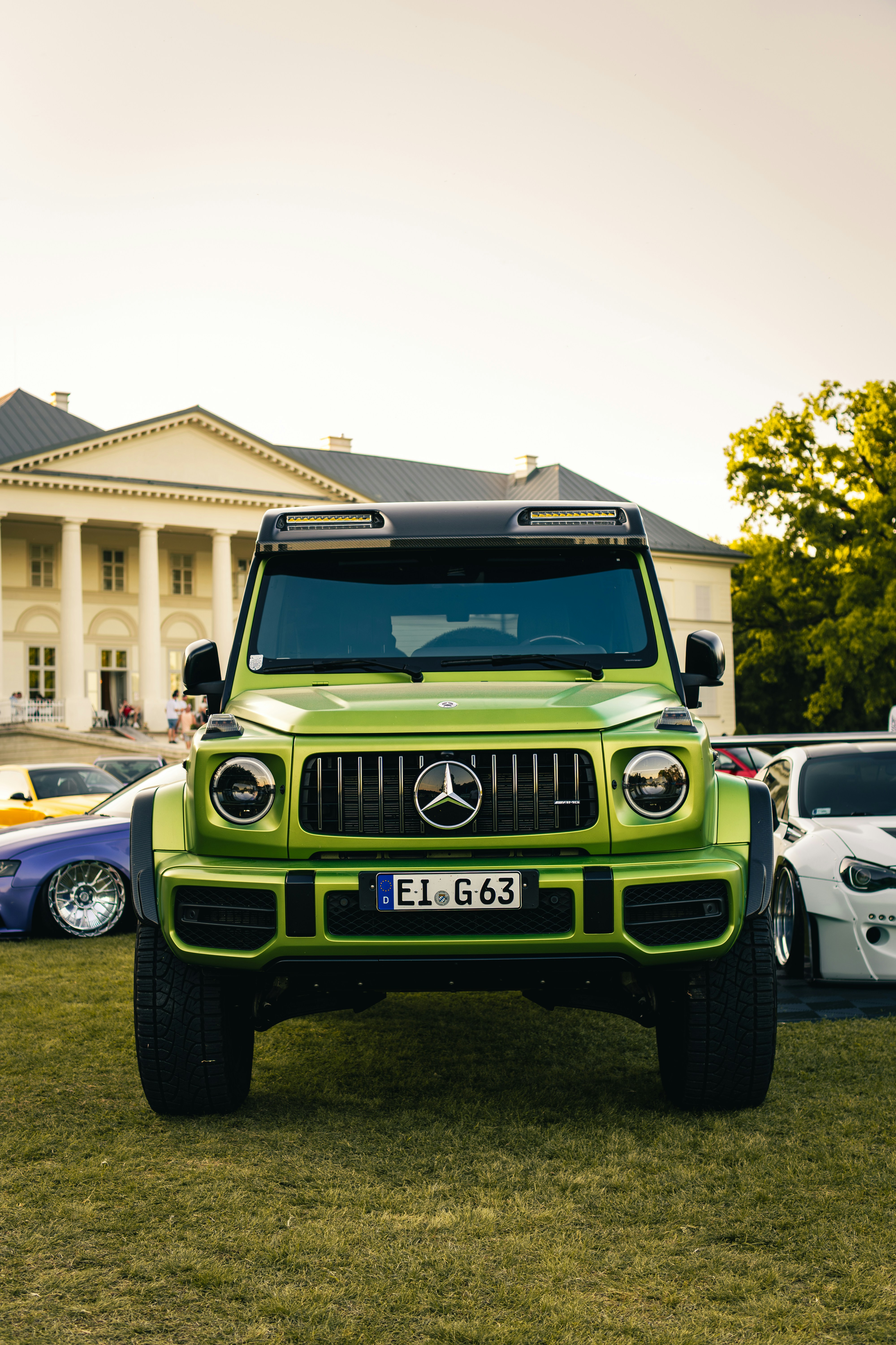 Emerald G-Wagen Guards the Estate Lawn at a European Car Show