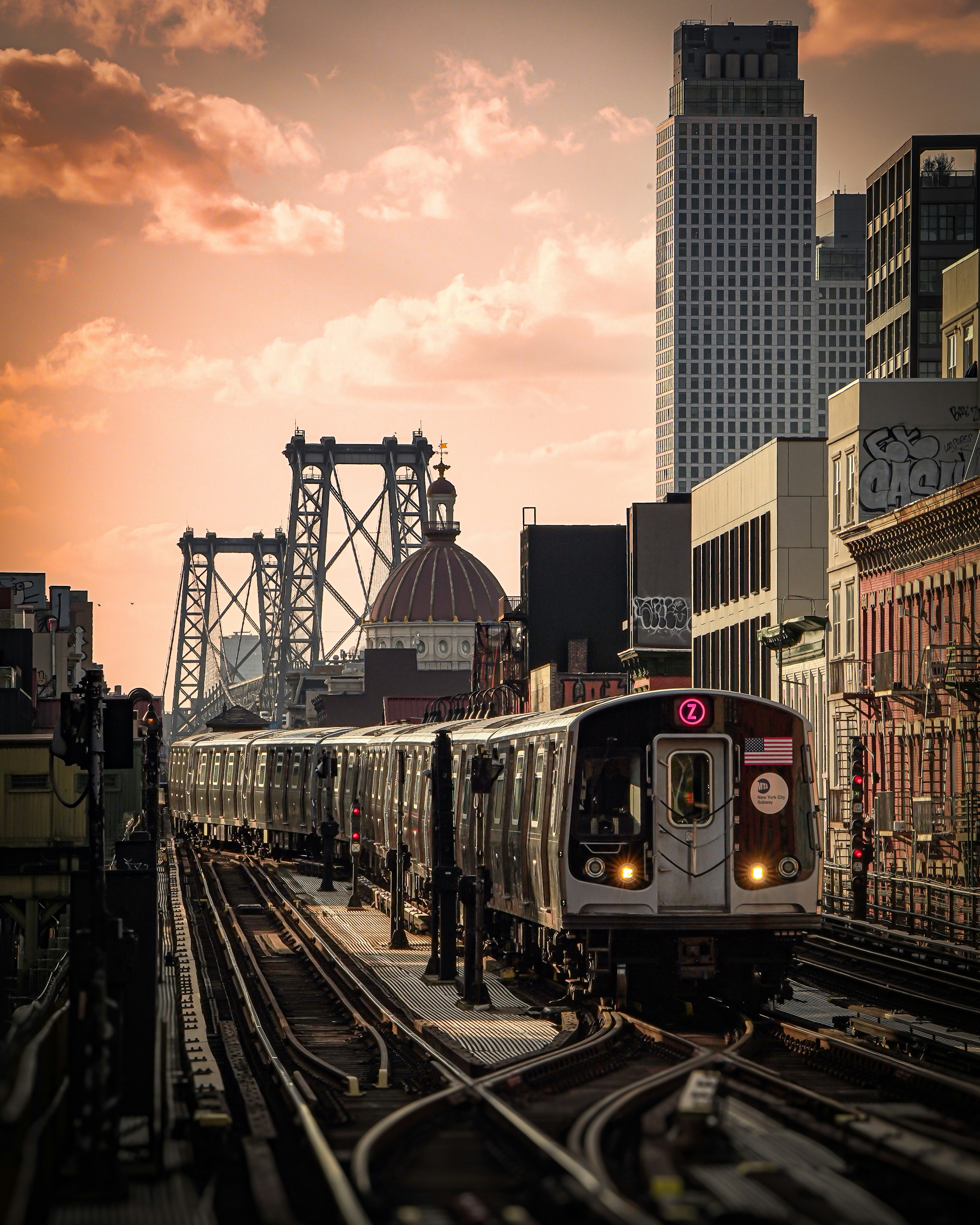 Urban Transit Symphony at Dusk