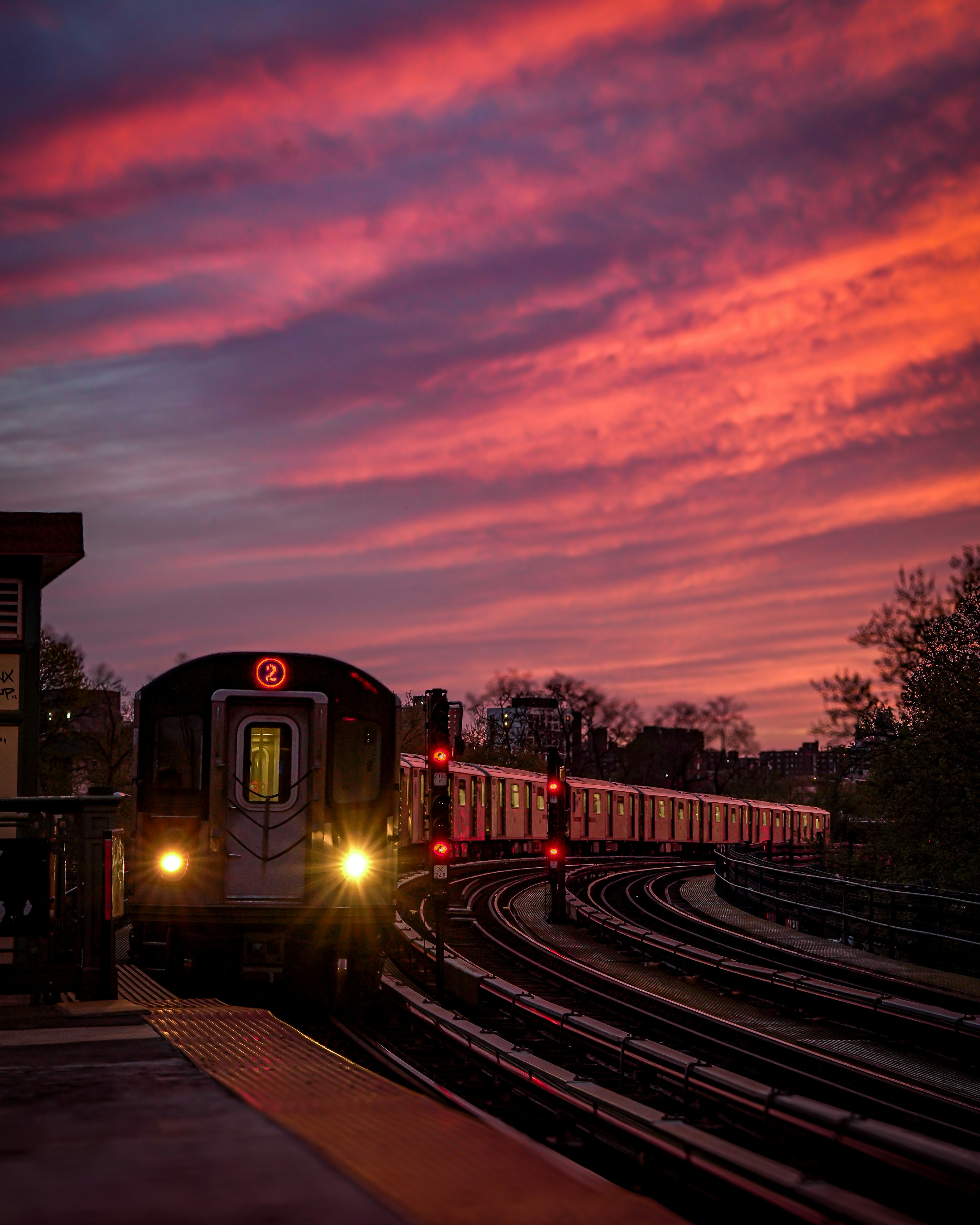 Twilight Transit: A Journey Through Color