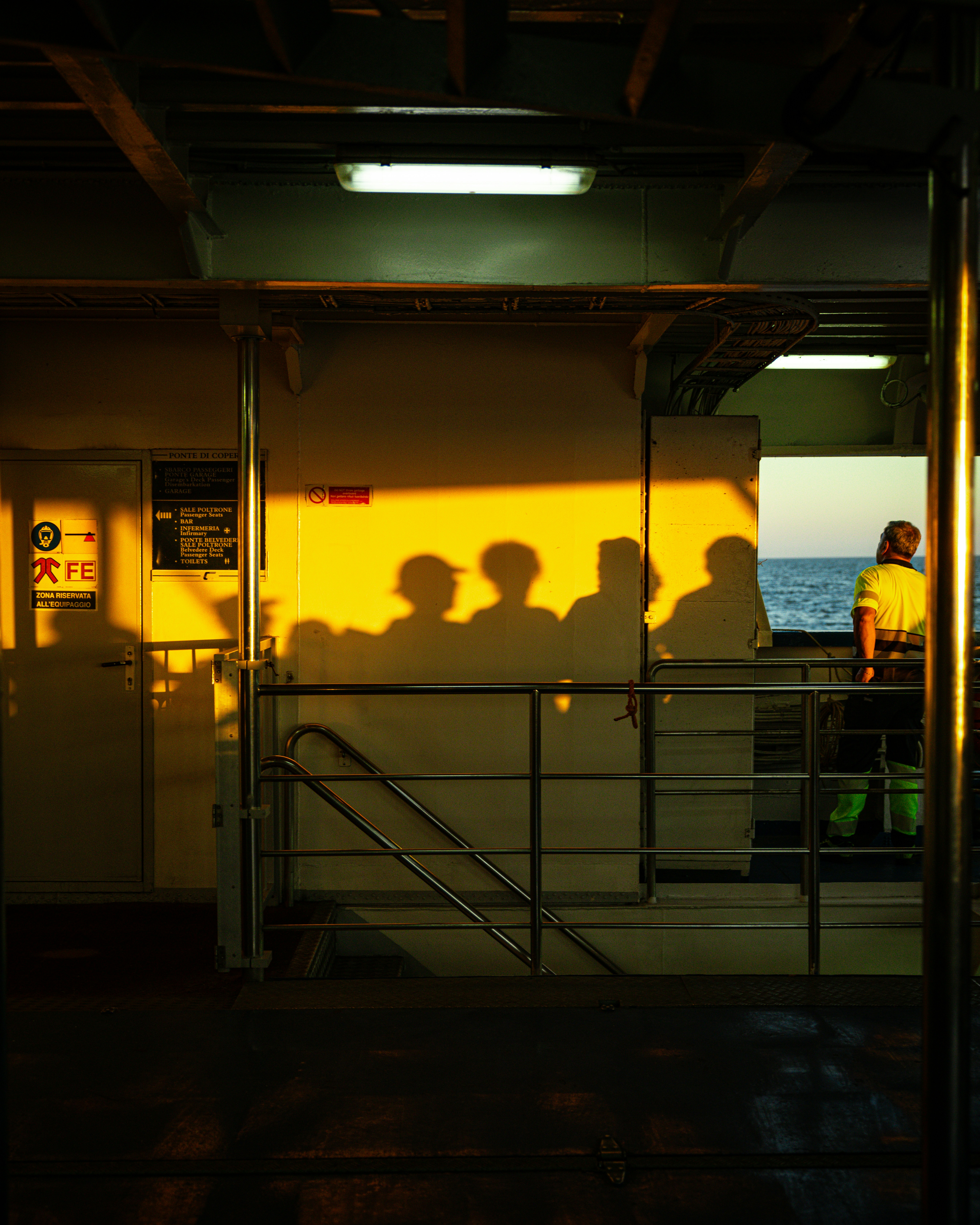 Shadows of Seafarers: A Glimpse into Maritime Life