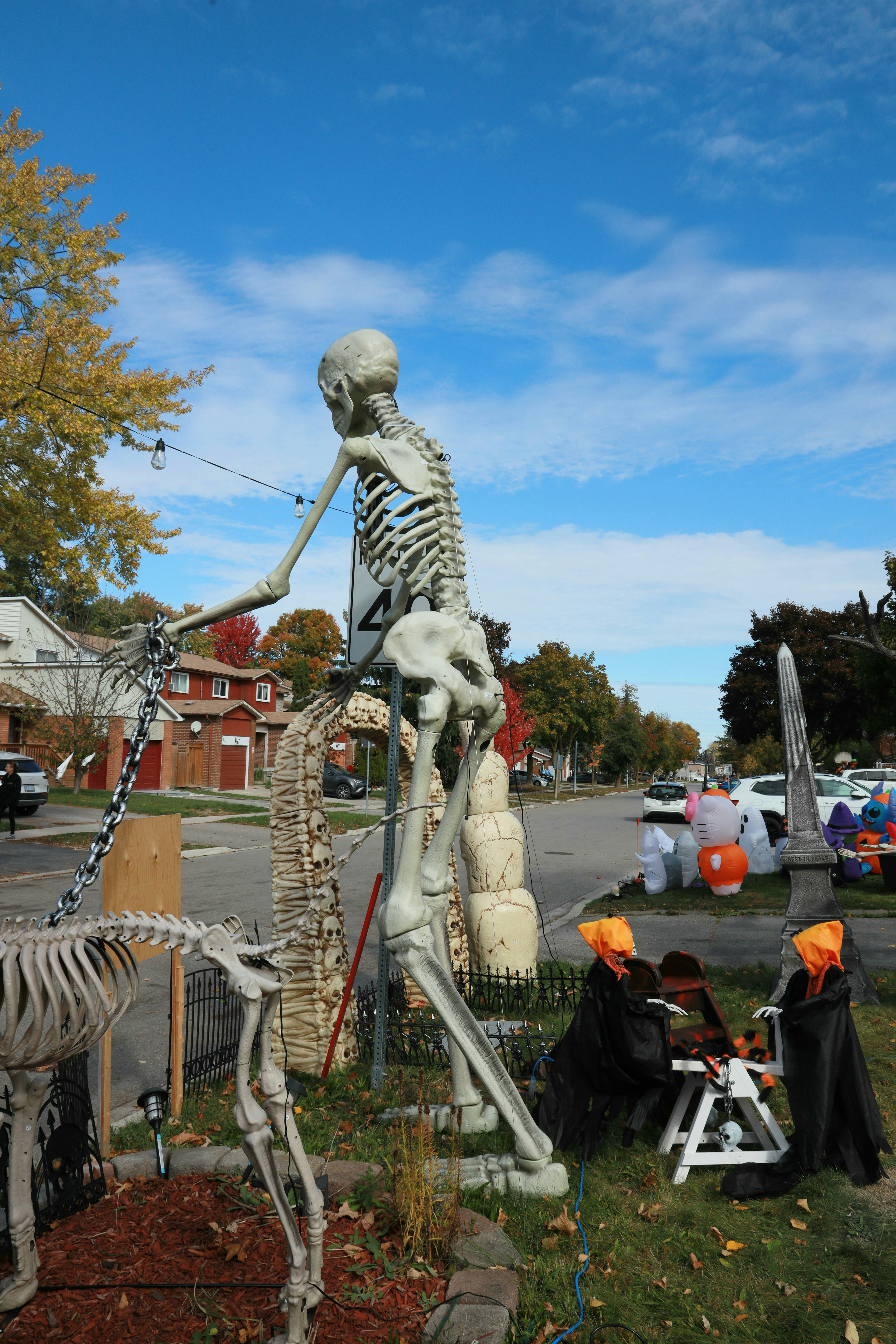 Giant Skeleton's Spooky Stroll