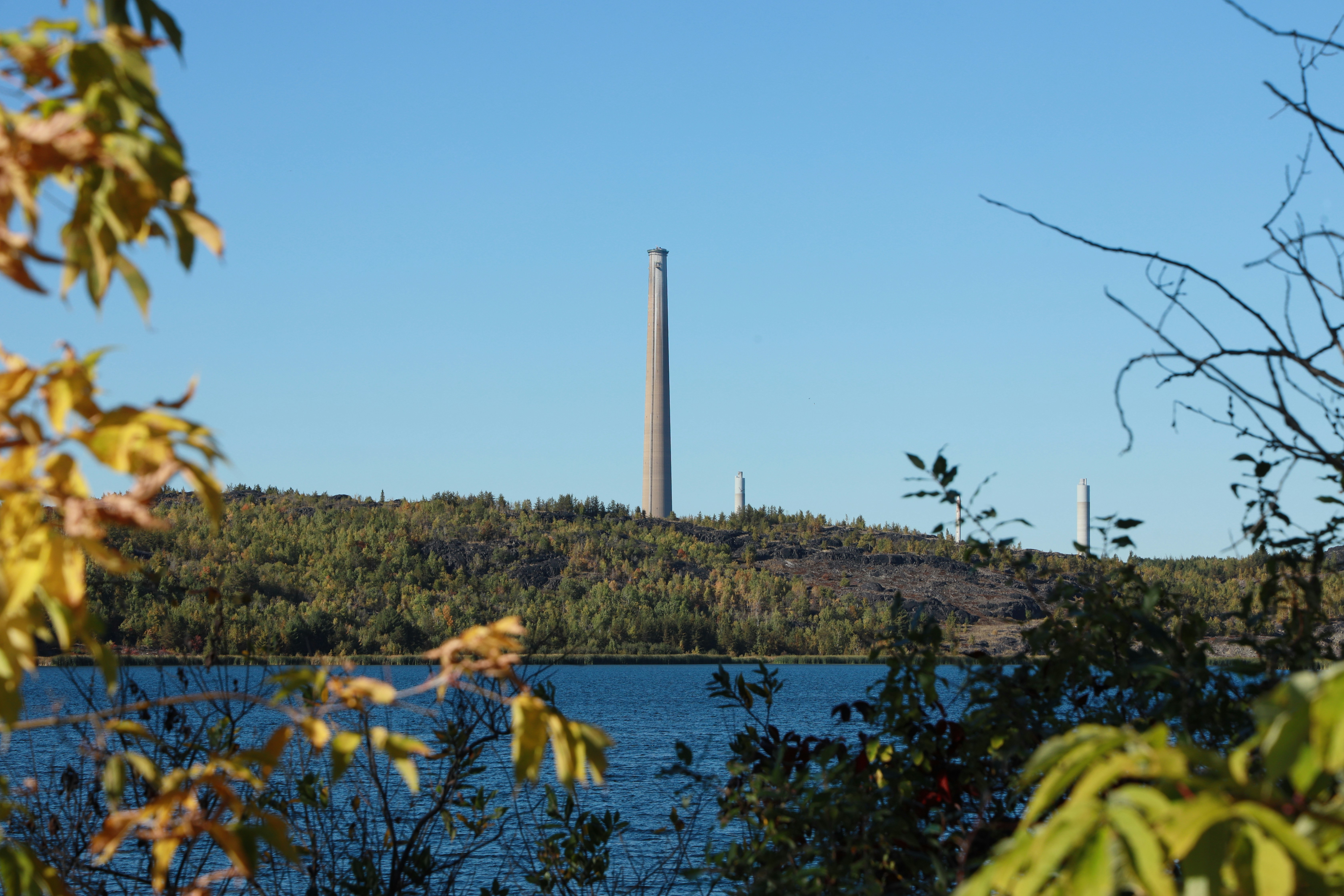 Echoes of Industry Amidst Nature's Embrace