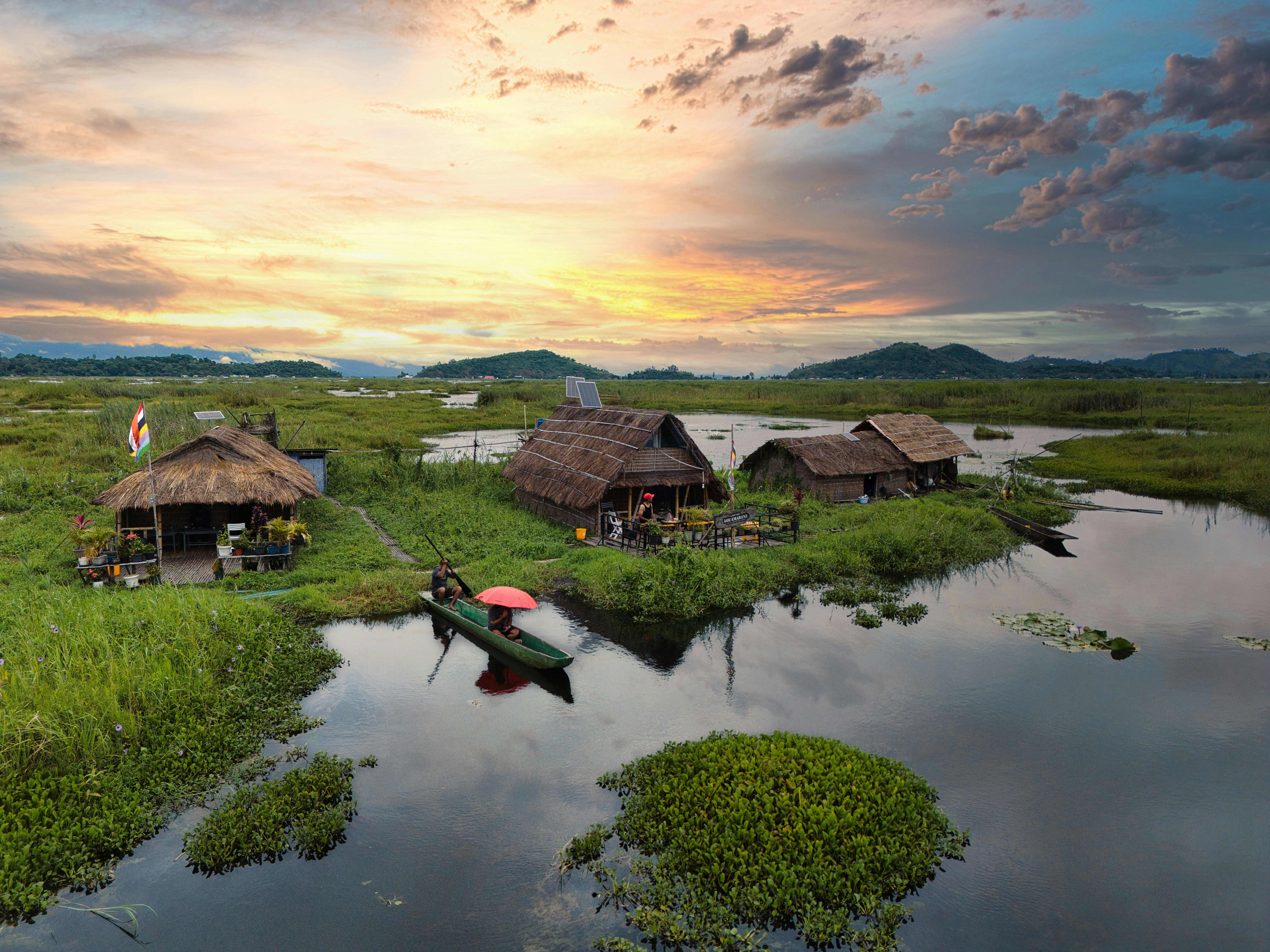 Harmony at Dusk: Life by the Water