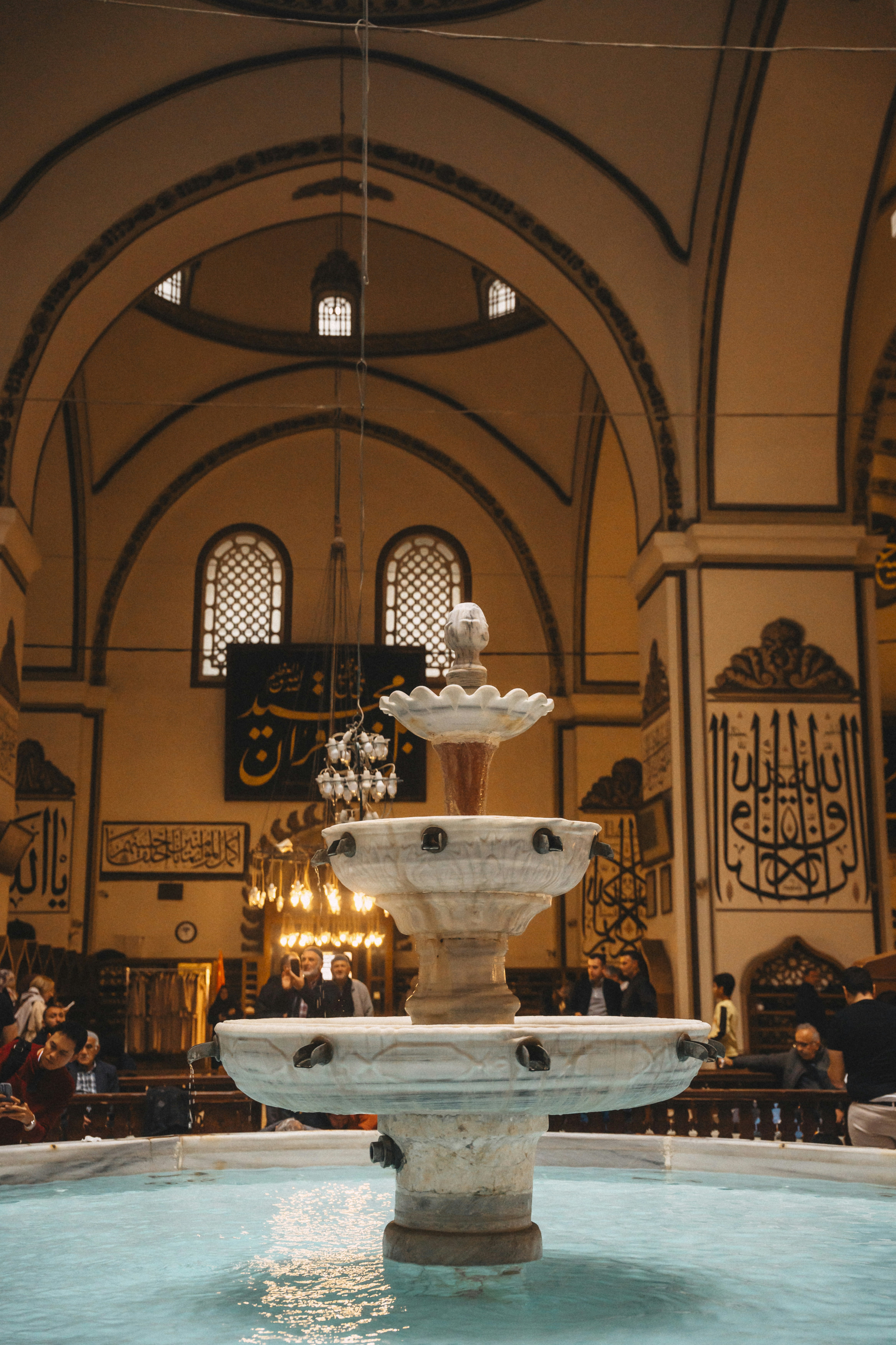 Harmony of Water and Architecture in a Historic Space