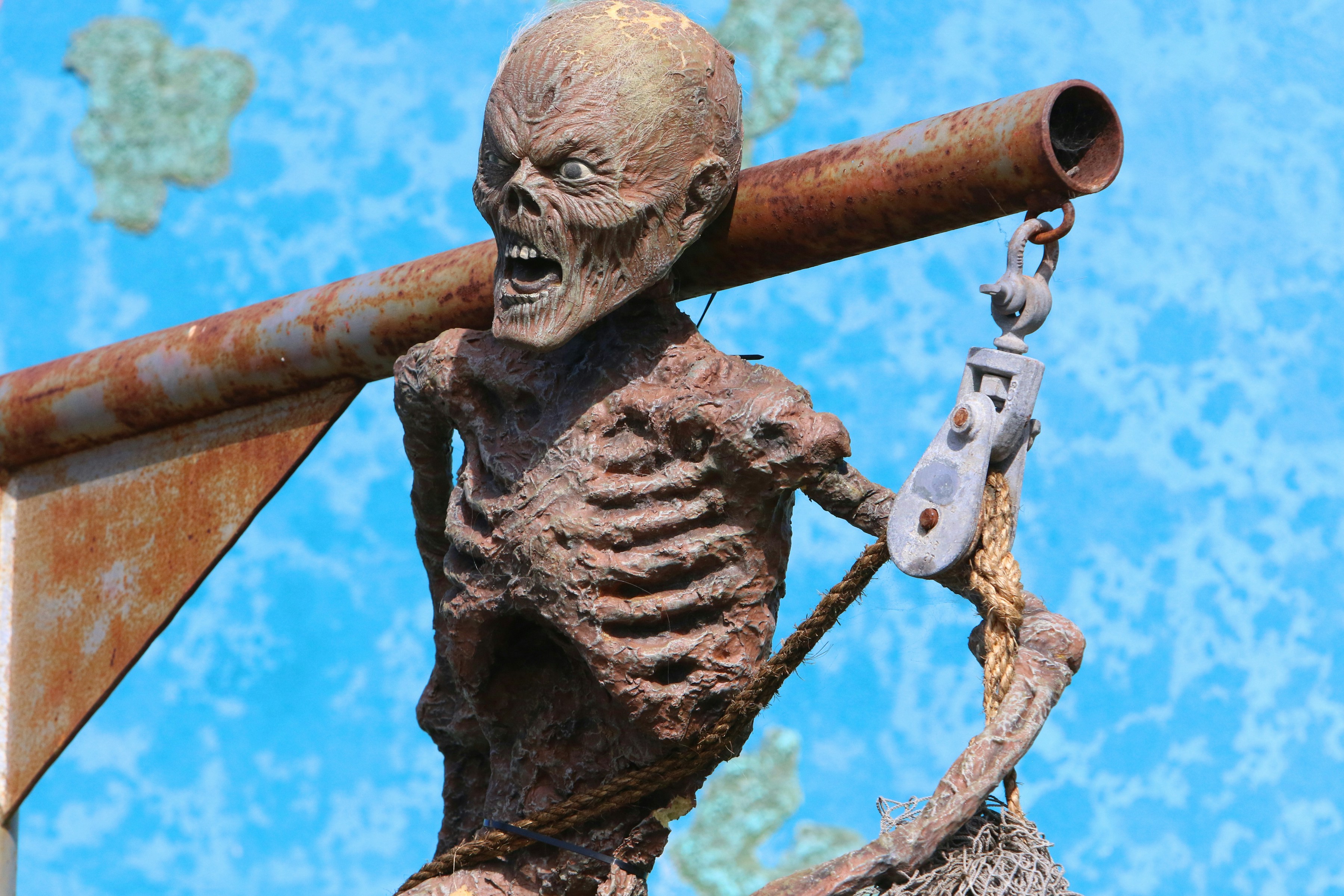 Haunted Maritime Relic: A Skeleton's Gruesome Tale
