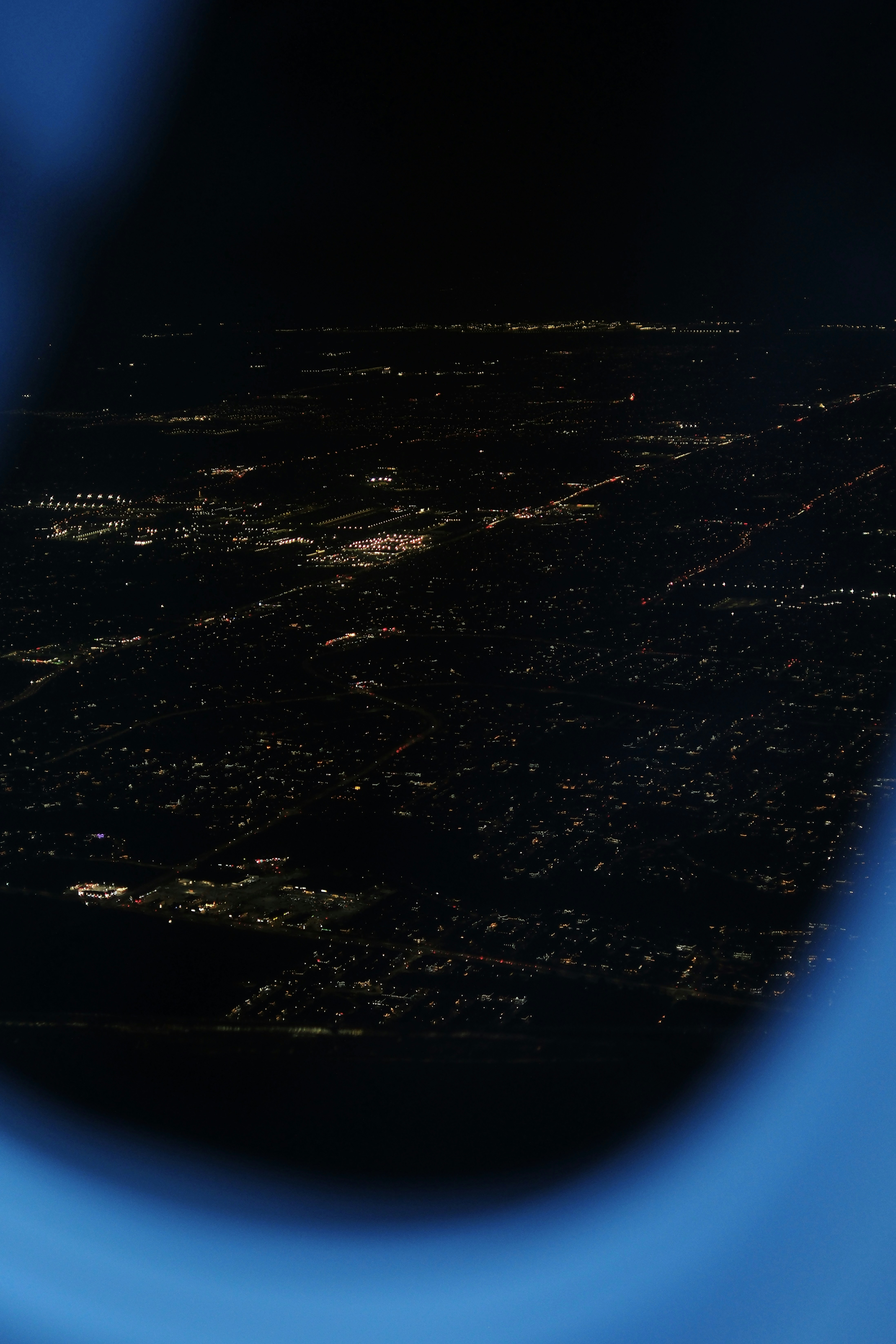 Instagram - @kaprion | Aerial view of city lights at night