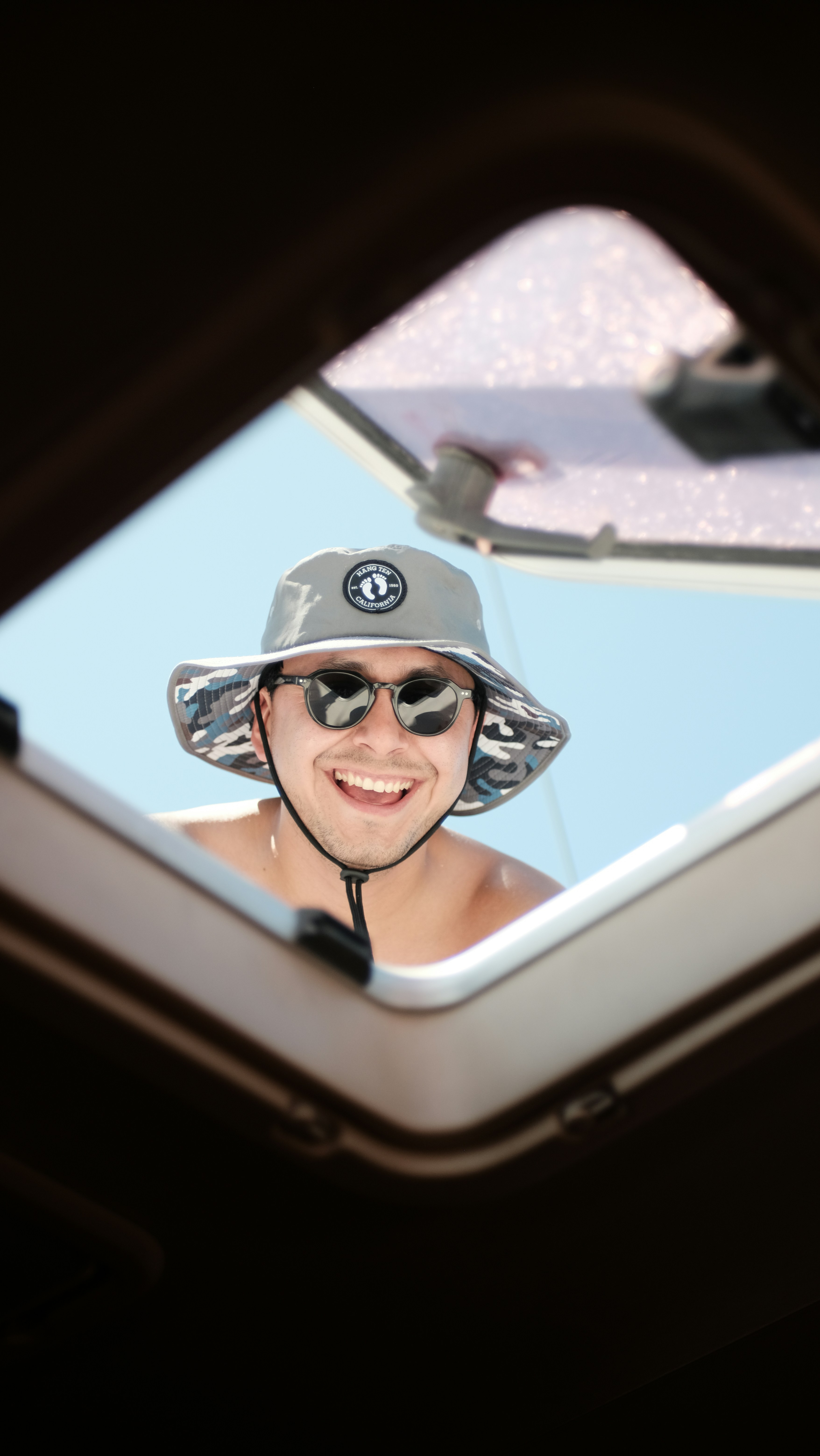Through the Hatch: A Sunlit Encounter
