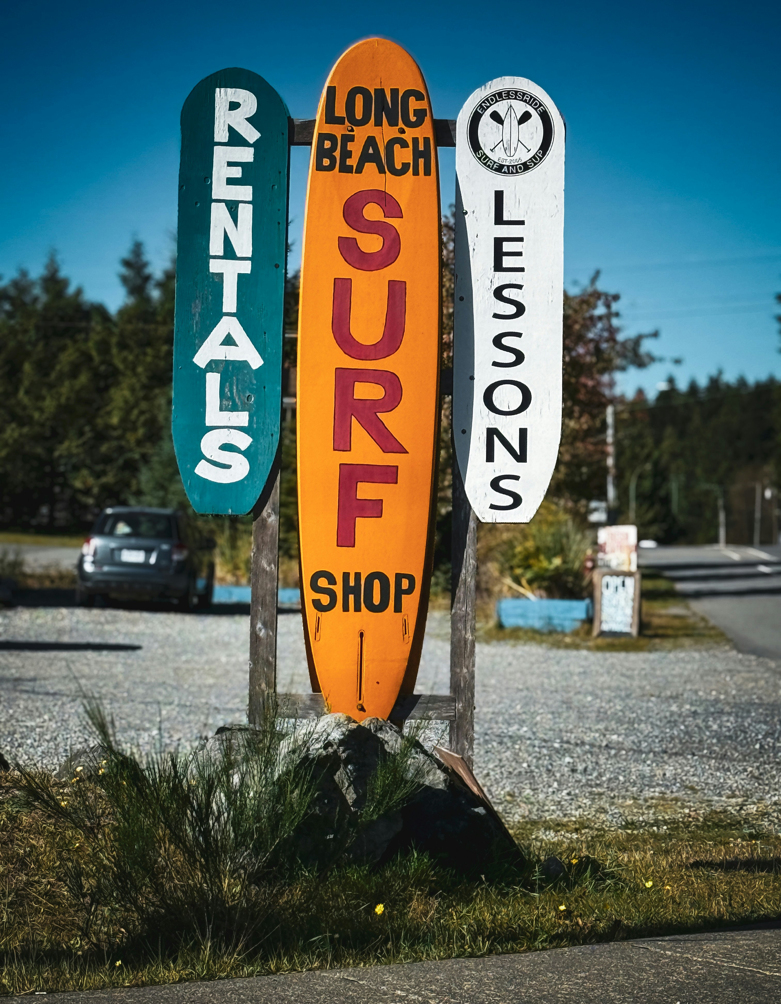 Colorful Coastal Commerce: A Surf Shop's Invitation