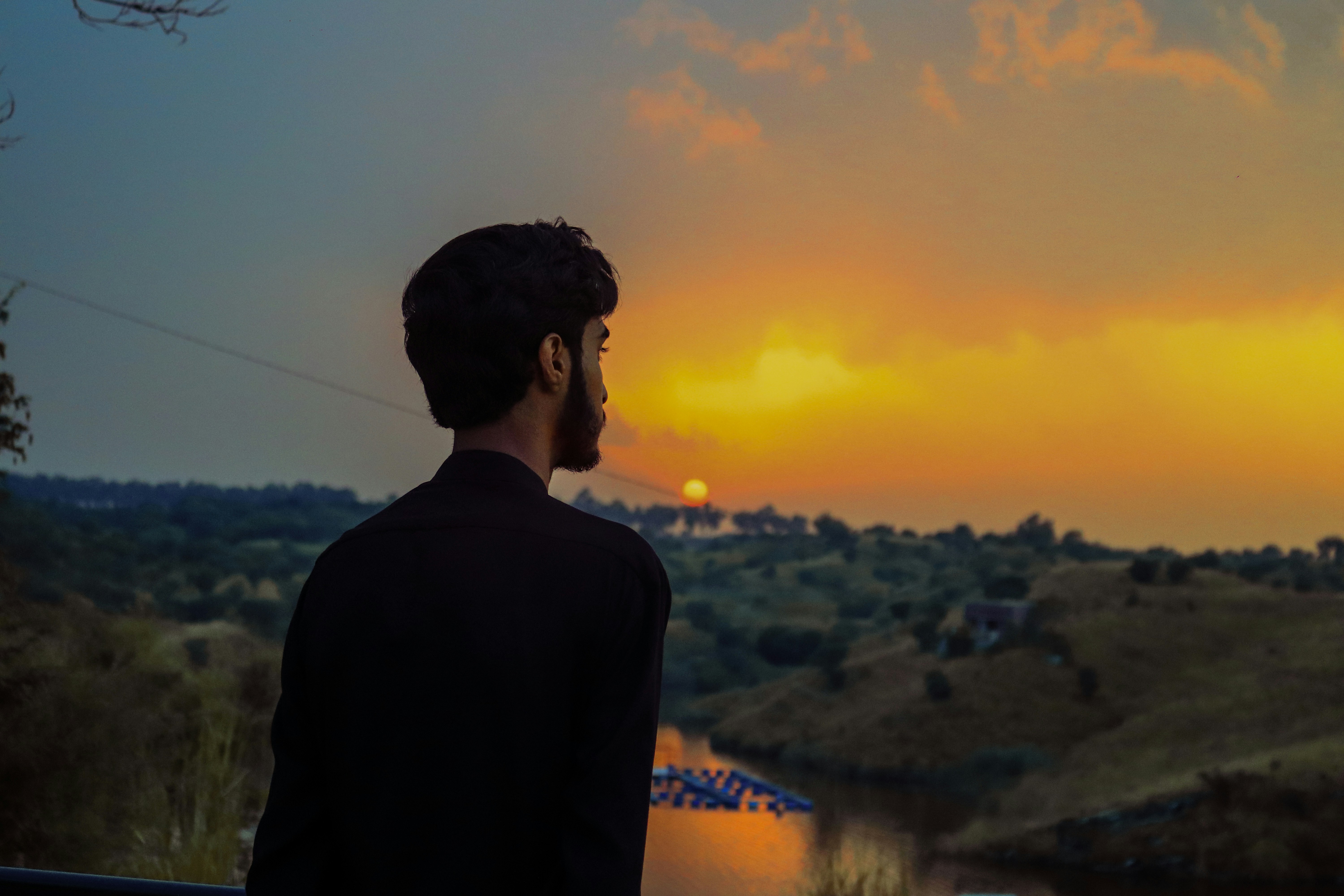 Reflections at Dusk: A Moment of Contemplation