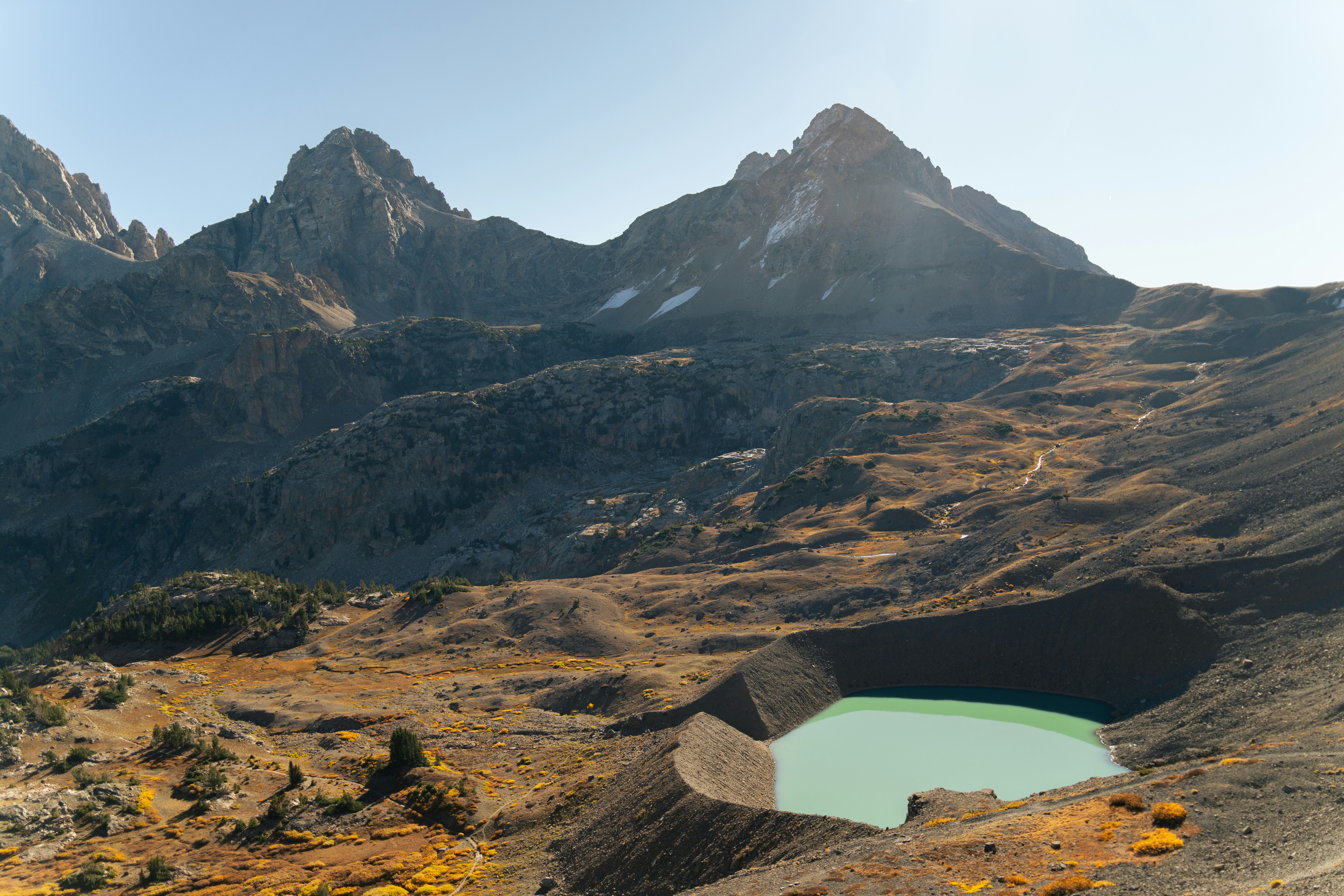 Emerald Caldera Under Sierra Peaks