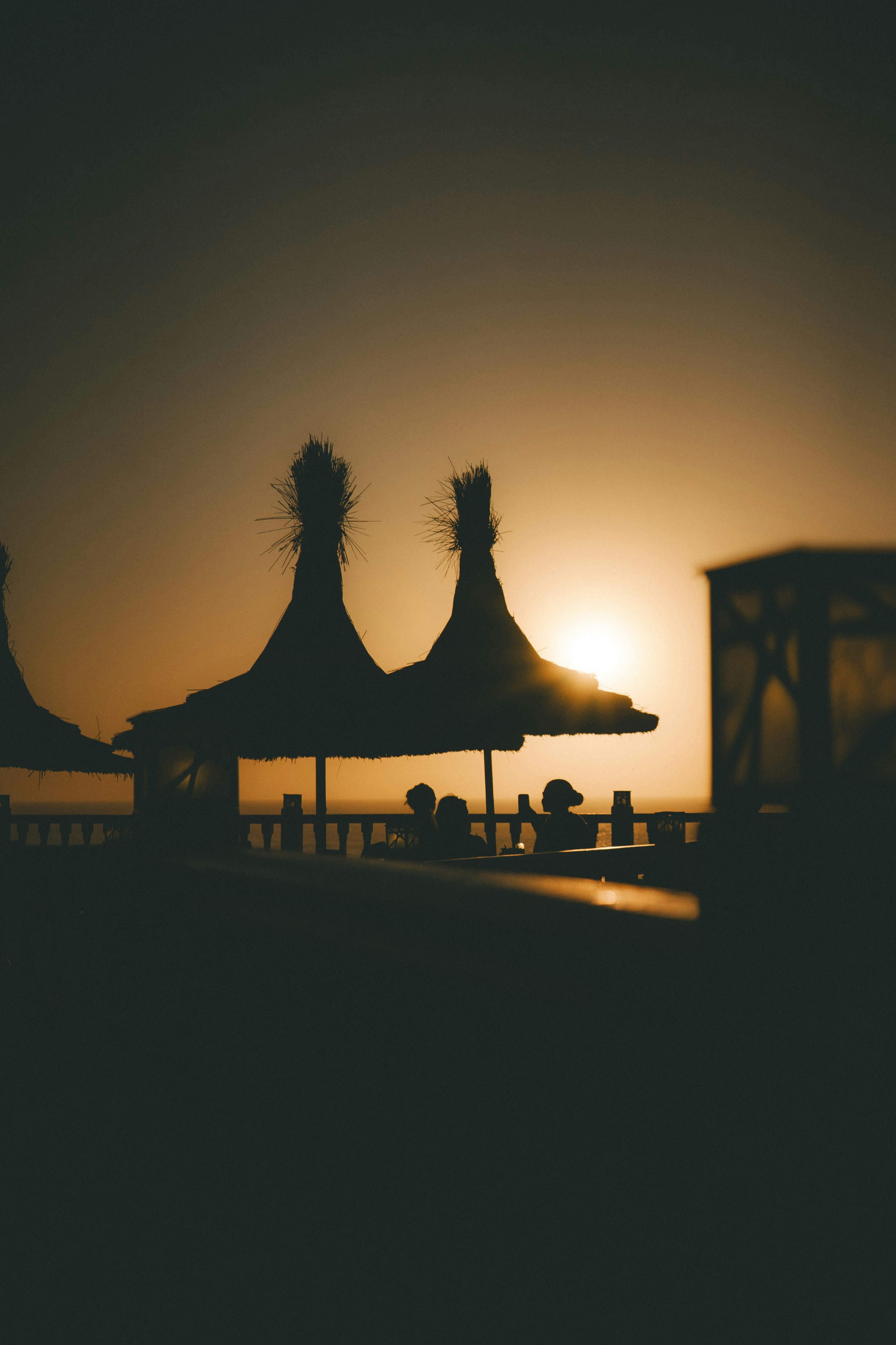 Sunset Silhouettes at the Pier