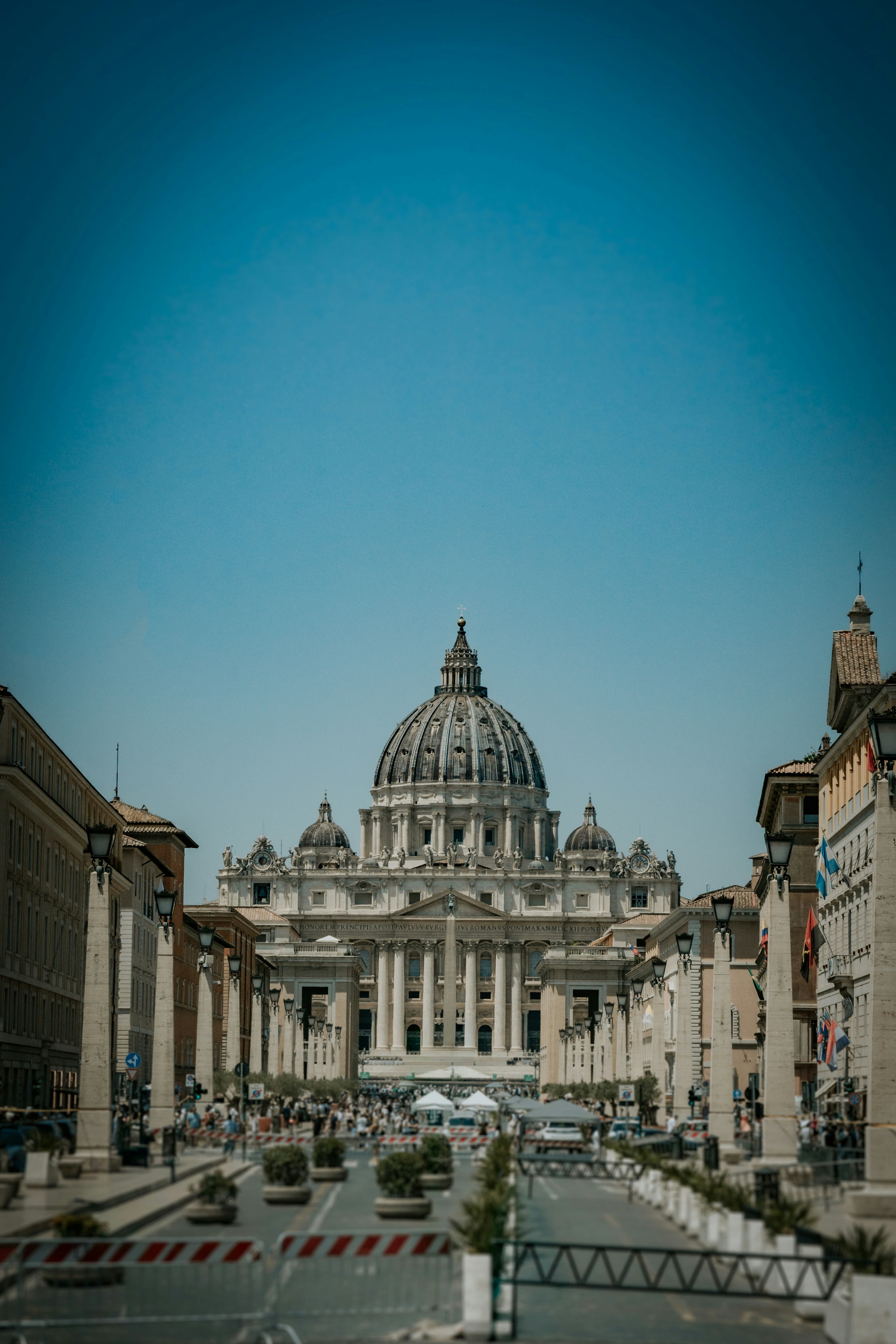 St. peter's basilica in vatican city under clear sky