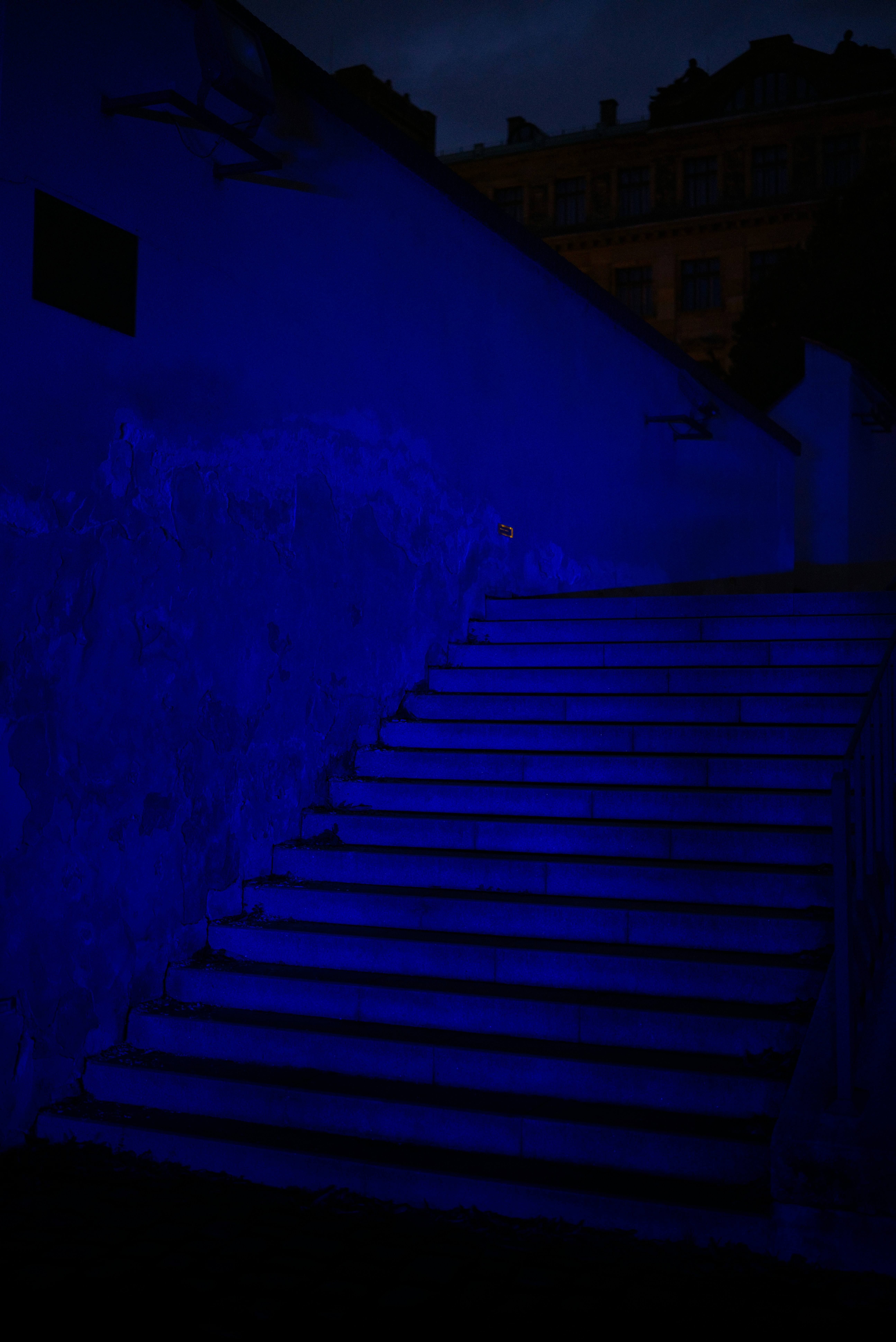 The Enigmatic Descent: A Journey into Blue Shadows