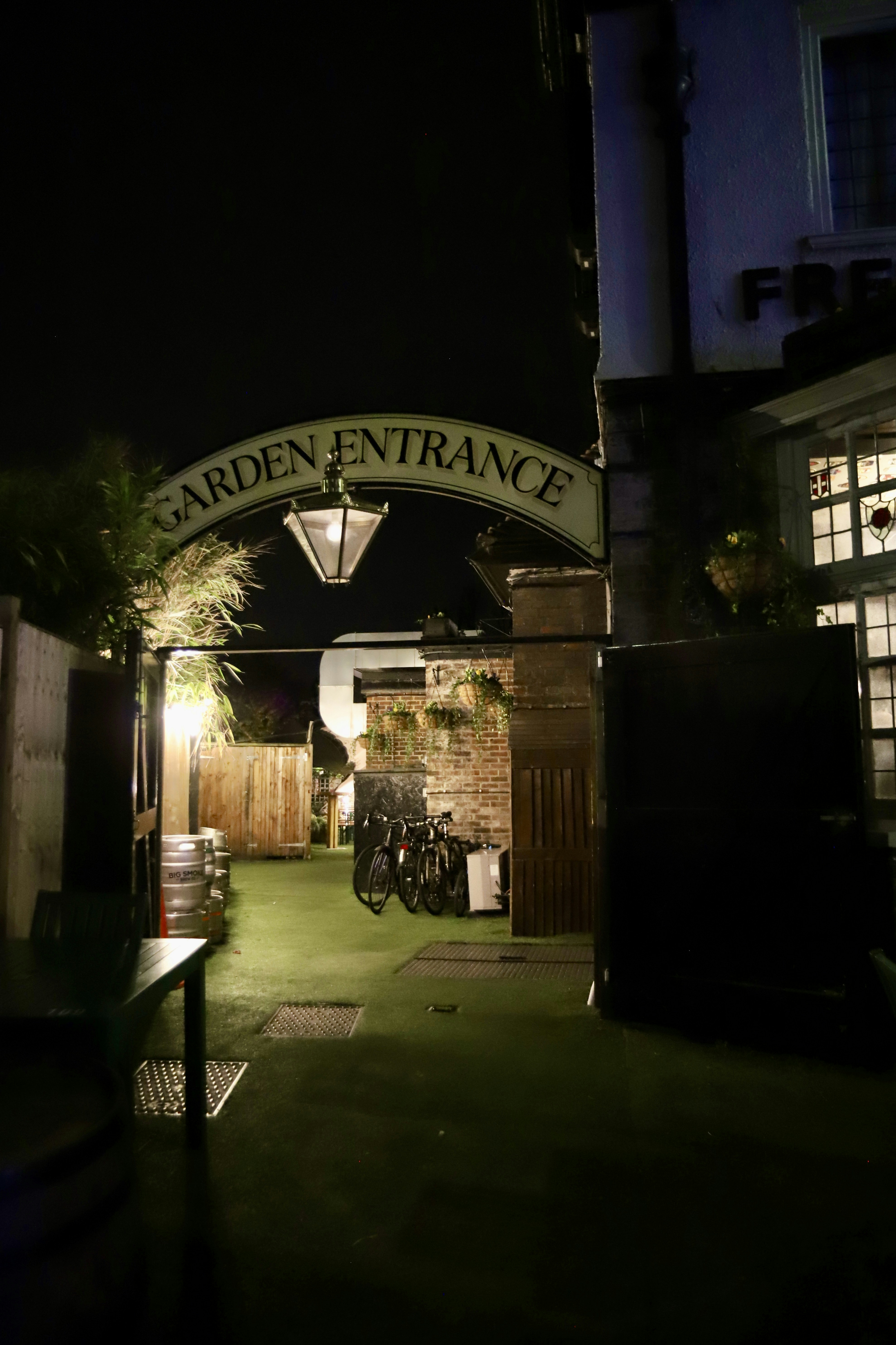 Illuminated Pathway to the Garden Retreat