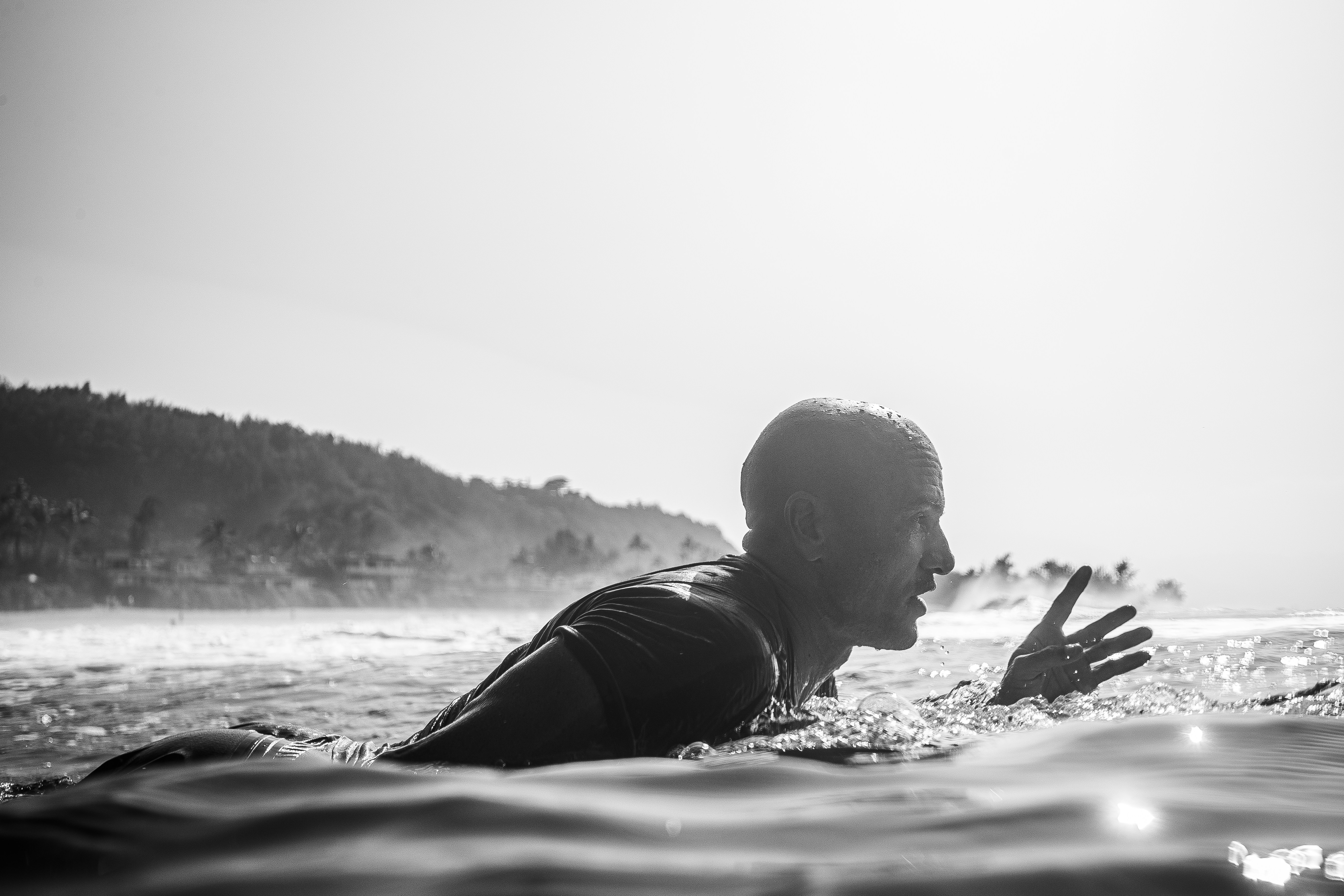 Lifeguard in Glass: A Silhouette of Grit and Gaze